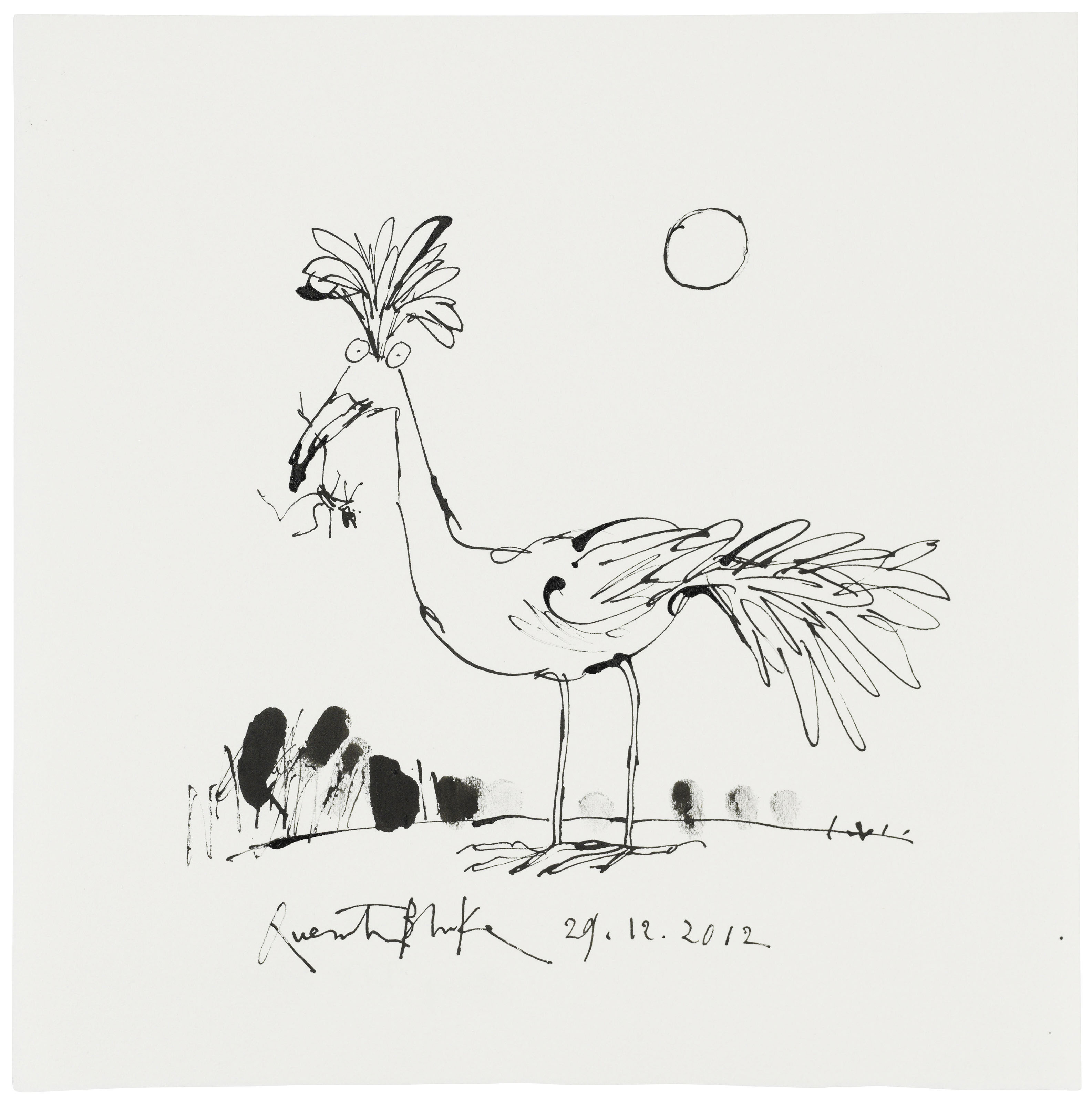 Quentin Blake (b.1932), Bird #4 | Christie’s