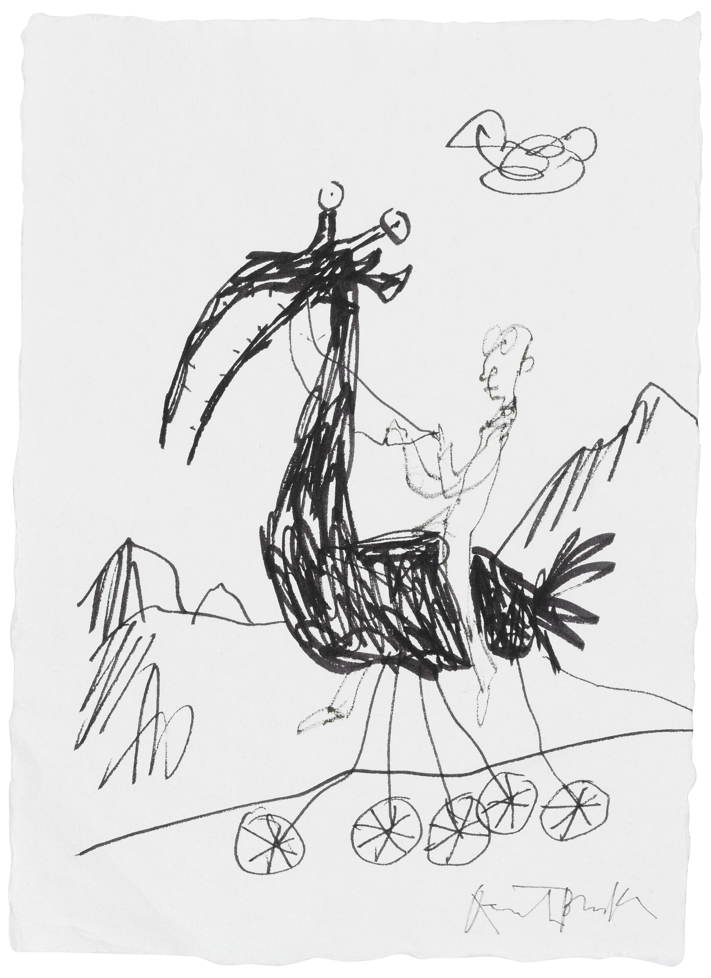 Quentin Blake (b.1932), Experimental drawings #3 | Christie’s