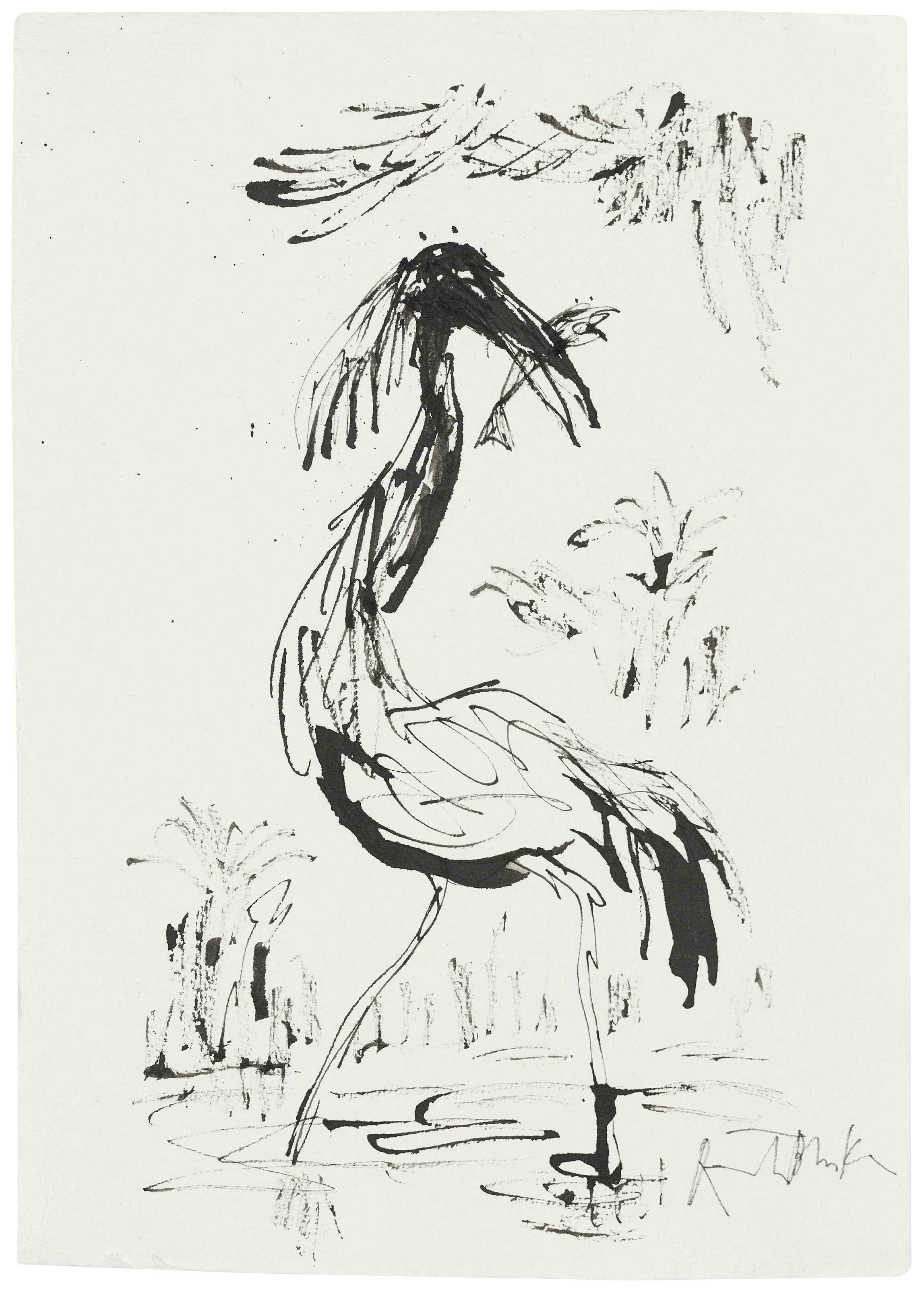 Quentin Blake (b.1932), Birds drawn with quills #2 | Christie’s