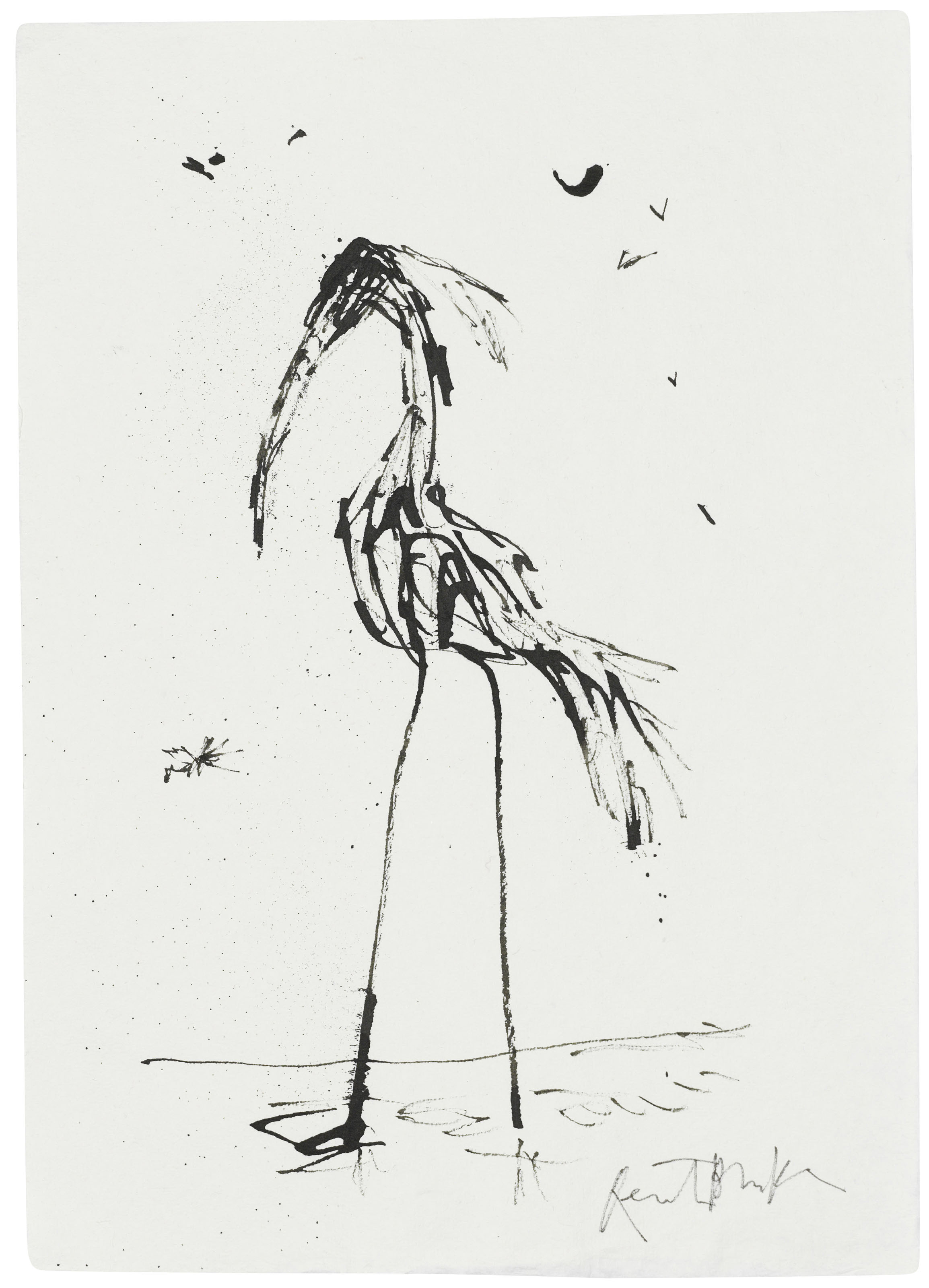 Quentin Blake (b.1932), Birds drawn with quills #3 | Christie’s