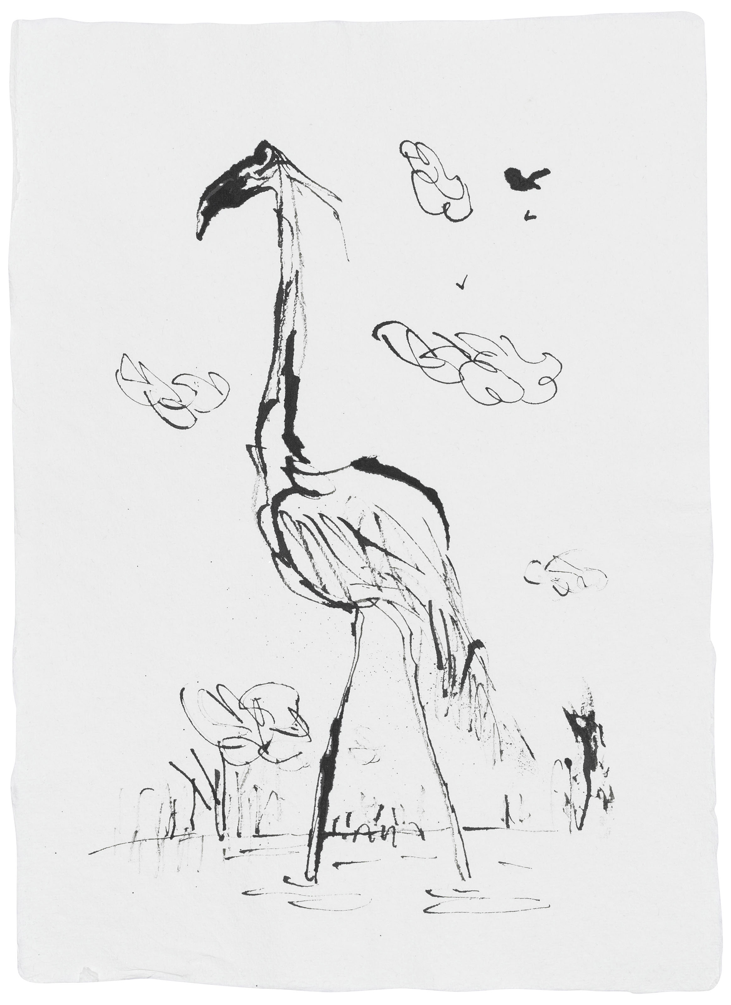 Quentin Blake (b.1932), Birds drawn with quills #7 | Christie’s