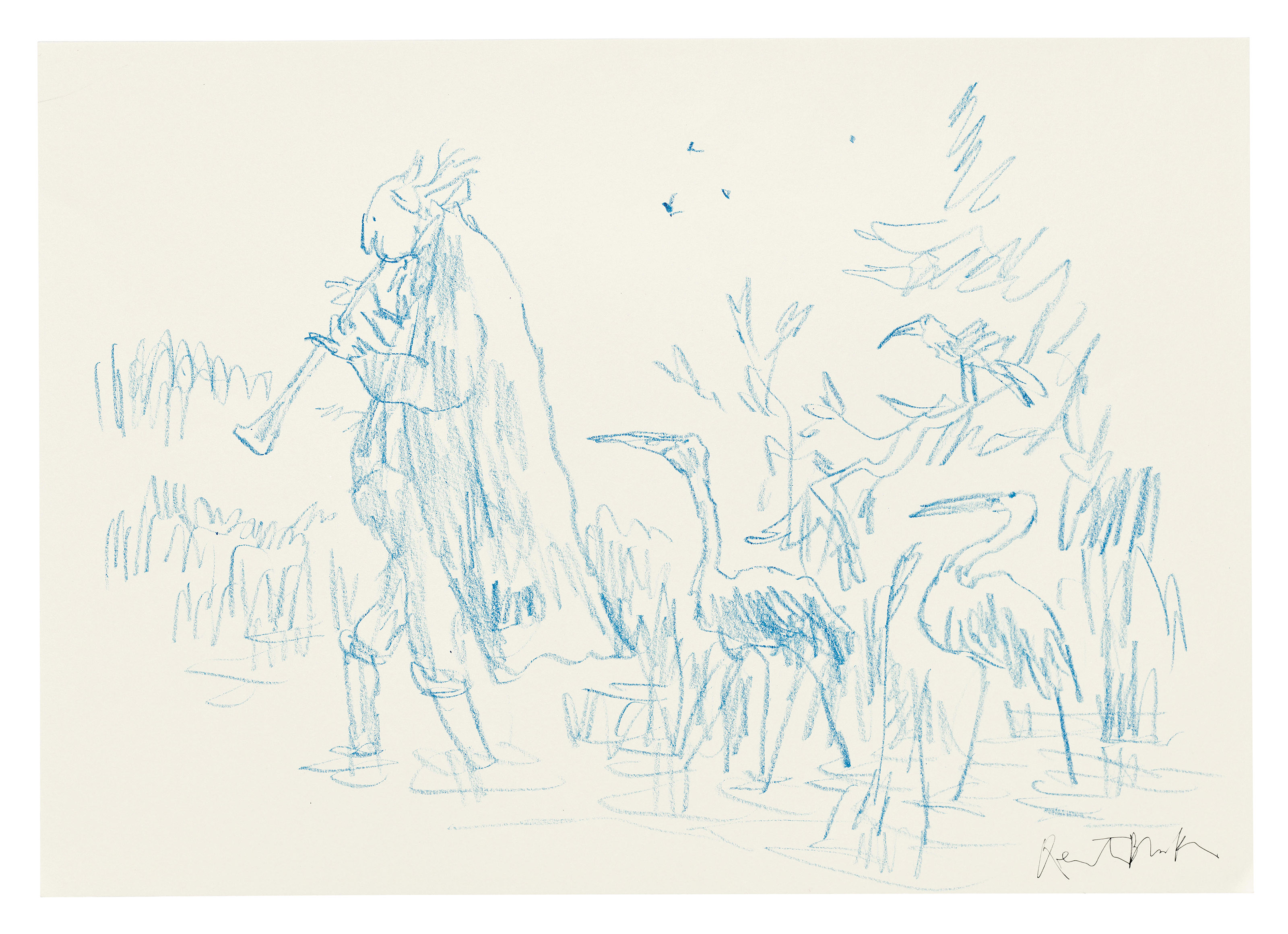 Quentin Blake (b.1932), Playing for the birds #5 | Christie’s