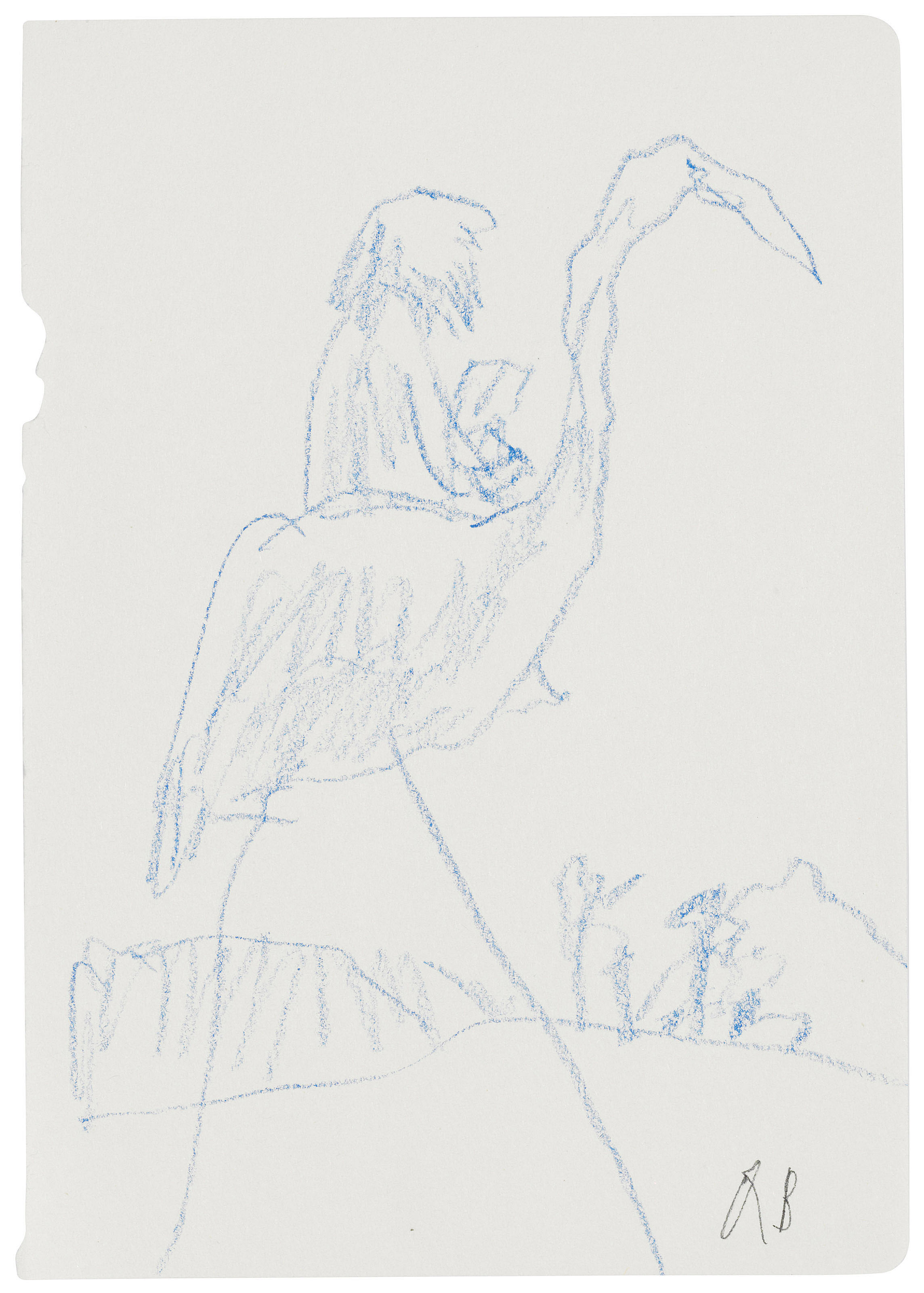 Quentin Blake (b.1932), Men with wading birds #1 | Christie’s