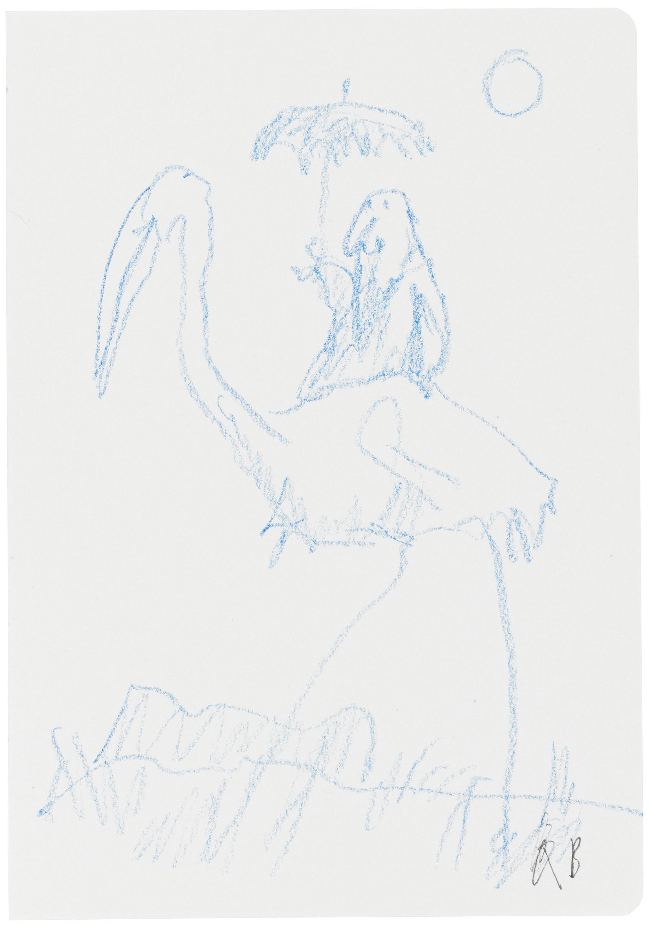 Quentin Blake (b.1932), Men with wading birds #2 | Christie’s