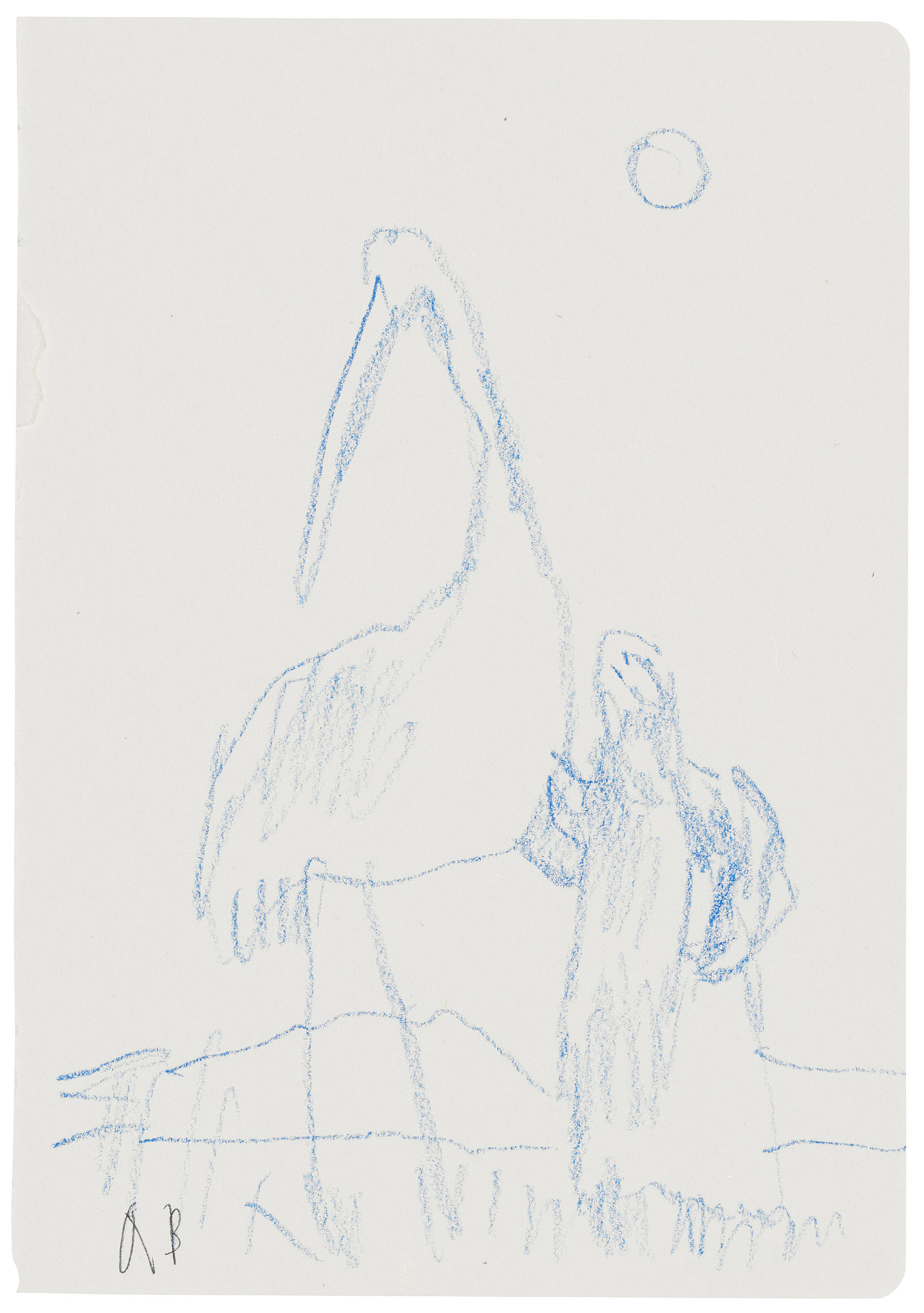 Quentin Blake (b.1932), Men with wading birds #3 | Christie’s