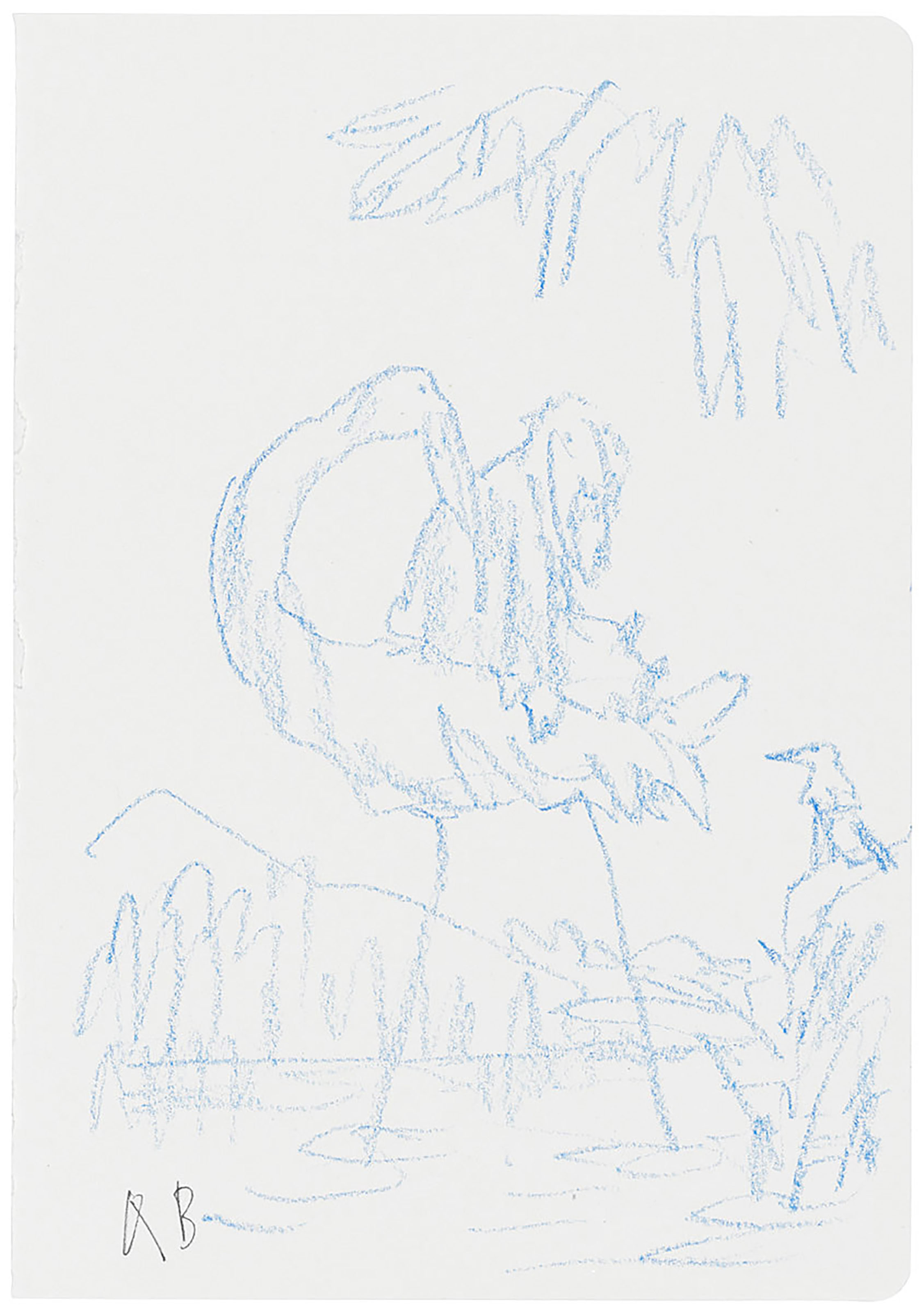 Quentin Blake (b.1932), Men with wading birds #10 | Christie’s