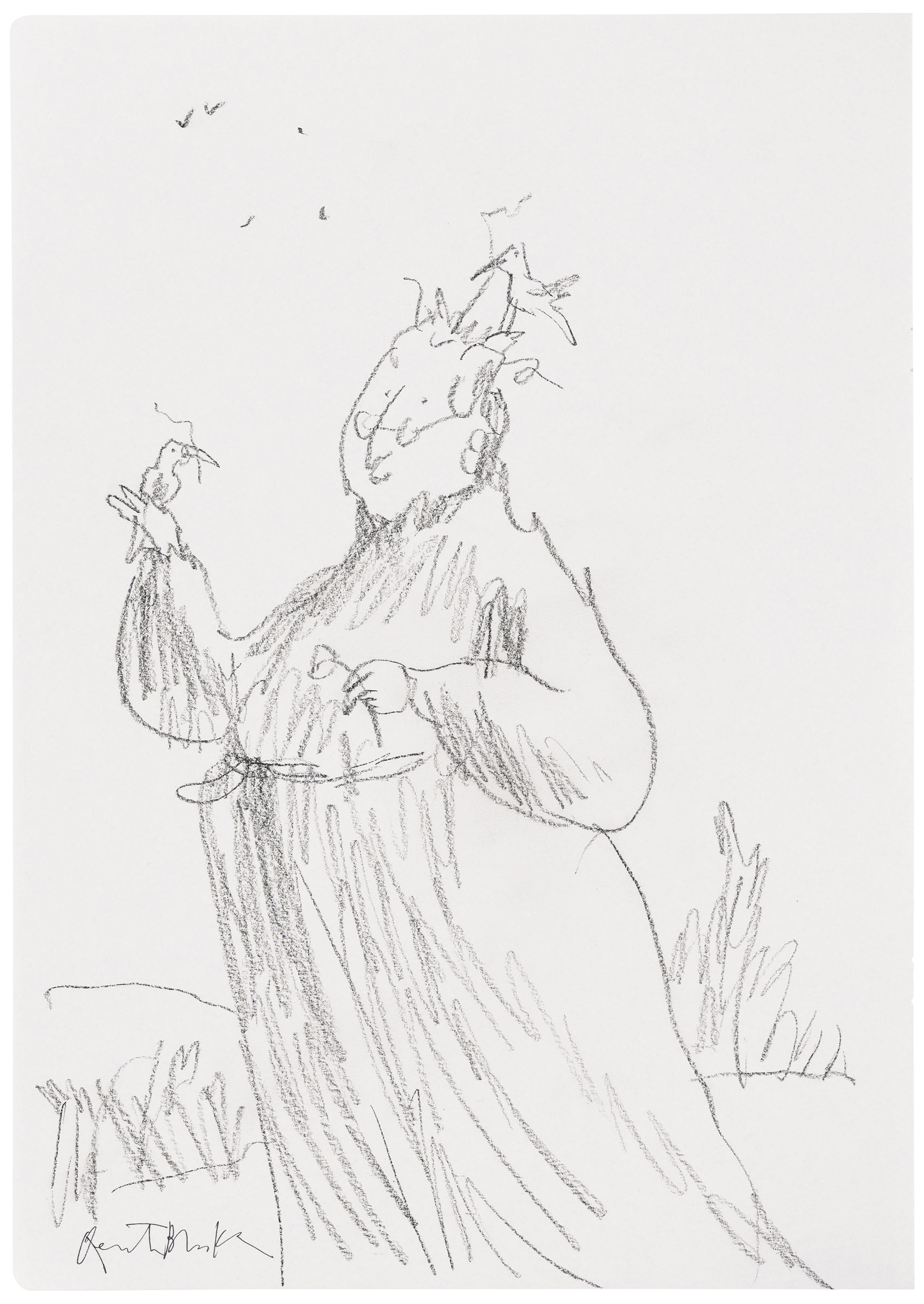 Quentin Blake (b.1932), People & birds #13 | Christie’s