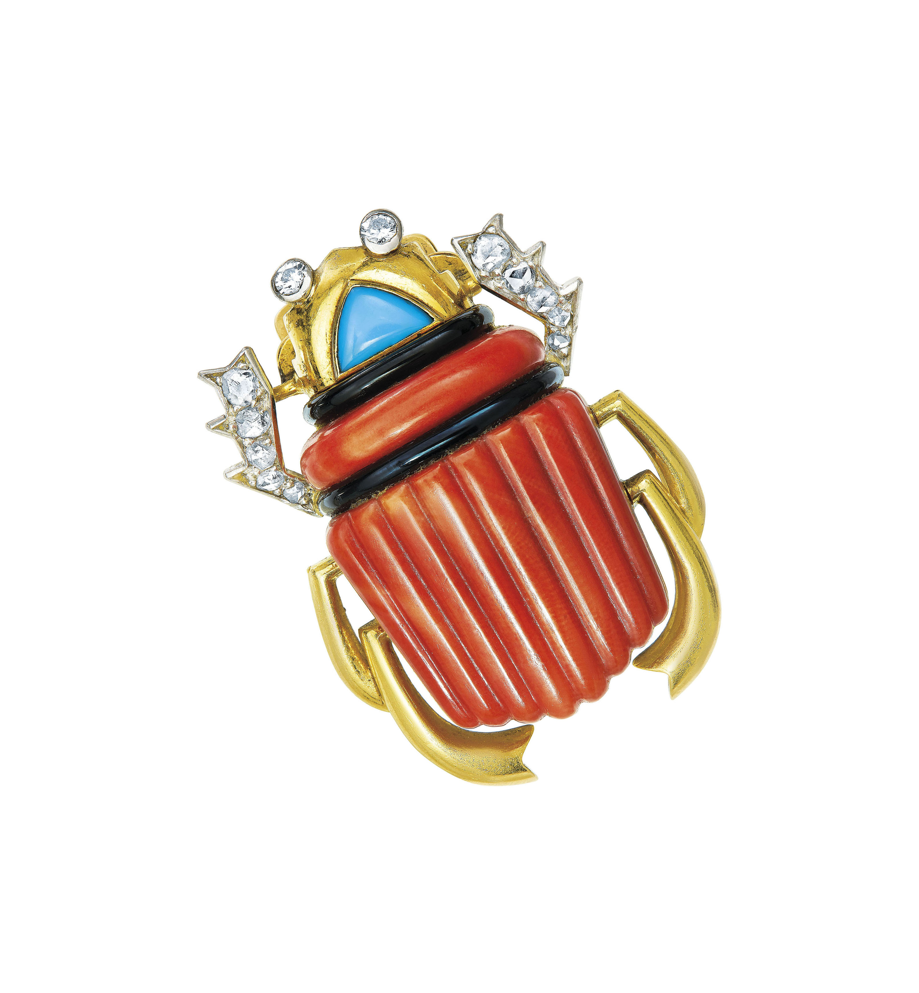 ART NOUVEAU OPAL, EMERALD, DIAMOND AND ENAMEL PENDANT/BROOCH, HENRI ...
