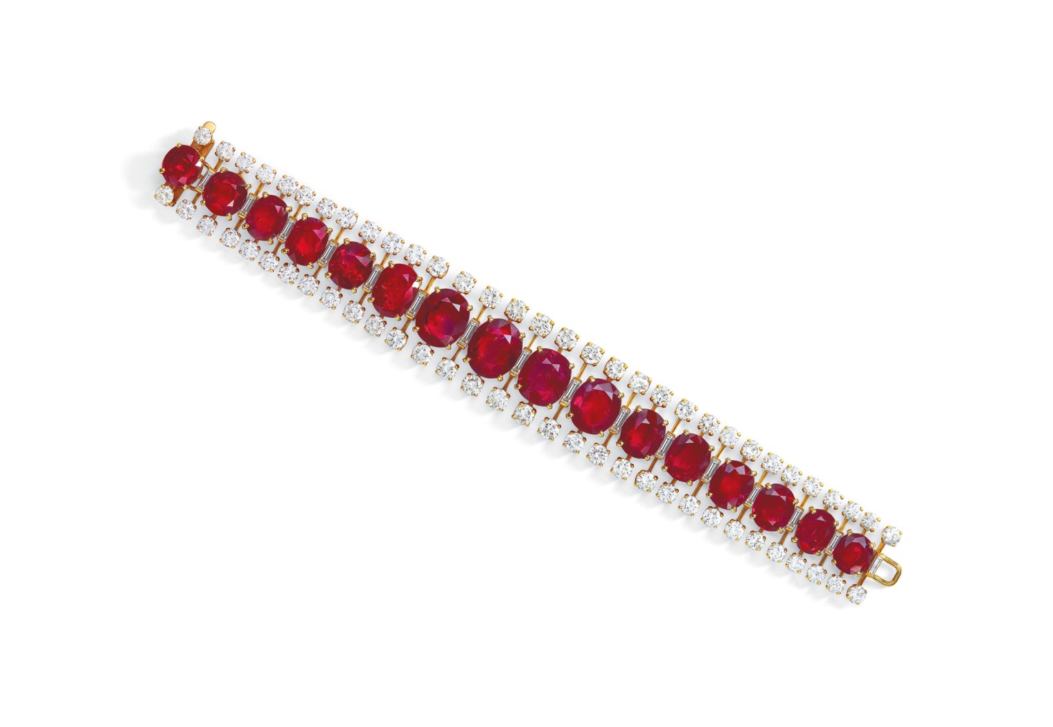 RUBY AND DIAMOND BRACELET, VAN CLEEF & ARPELS | Christie's