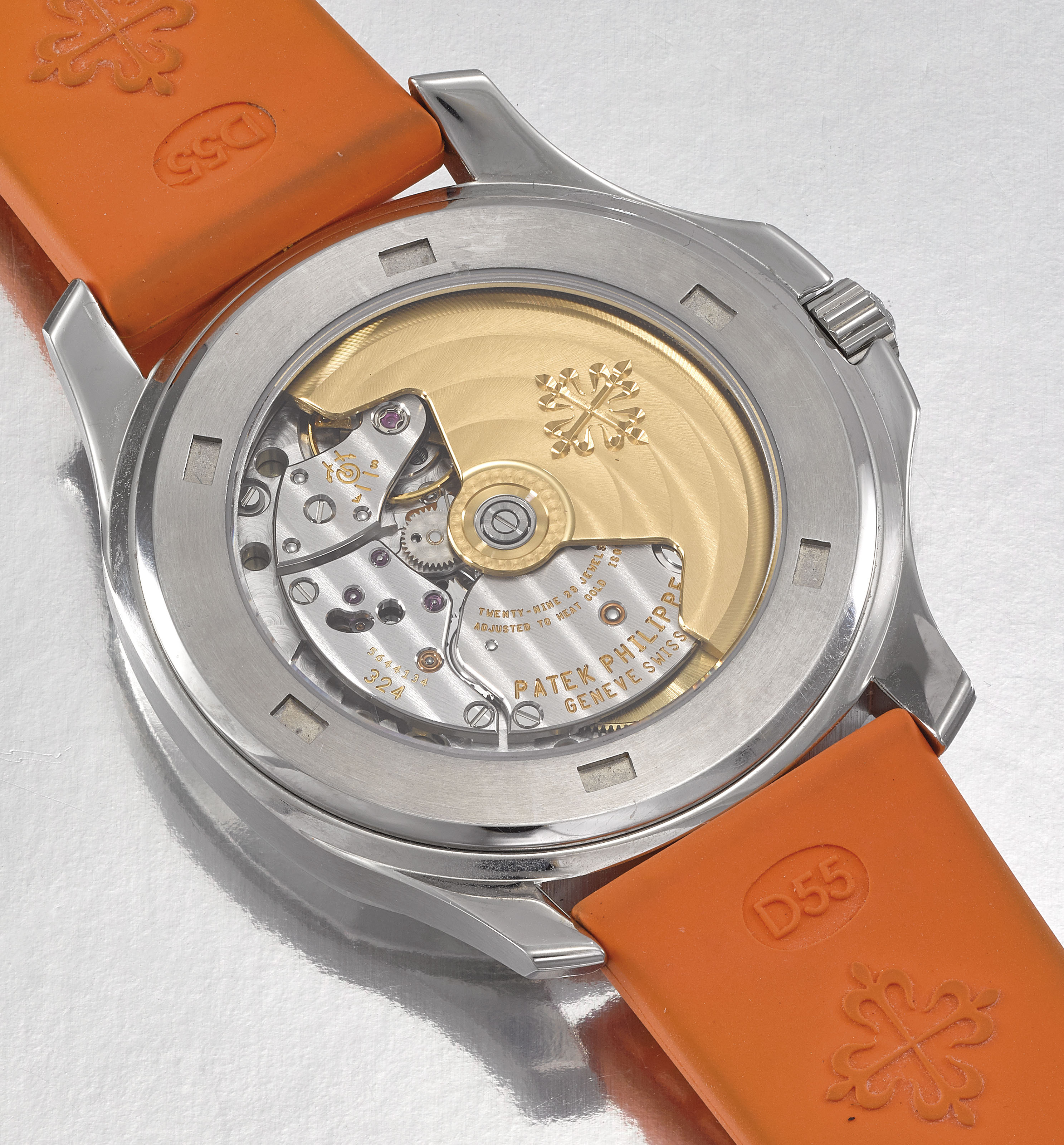 Patek Philippe. A very fine and extremely rare stainless steel ...