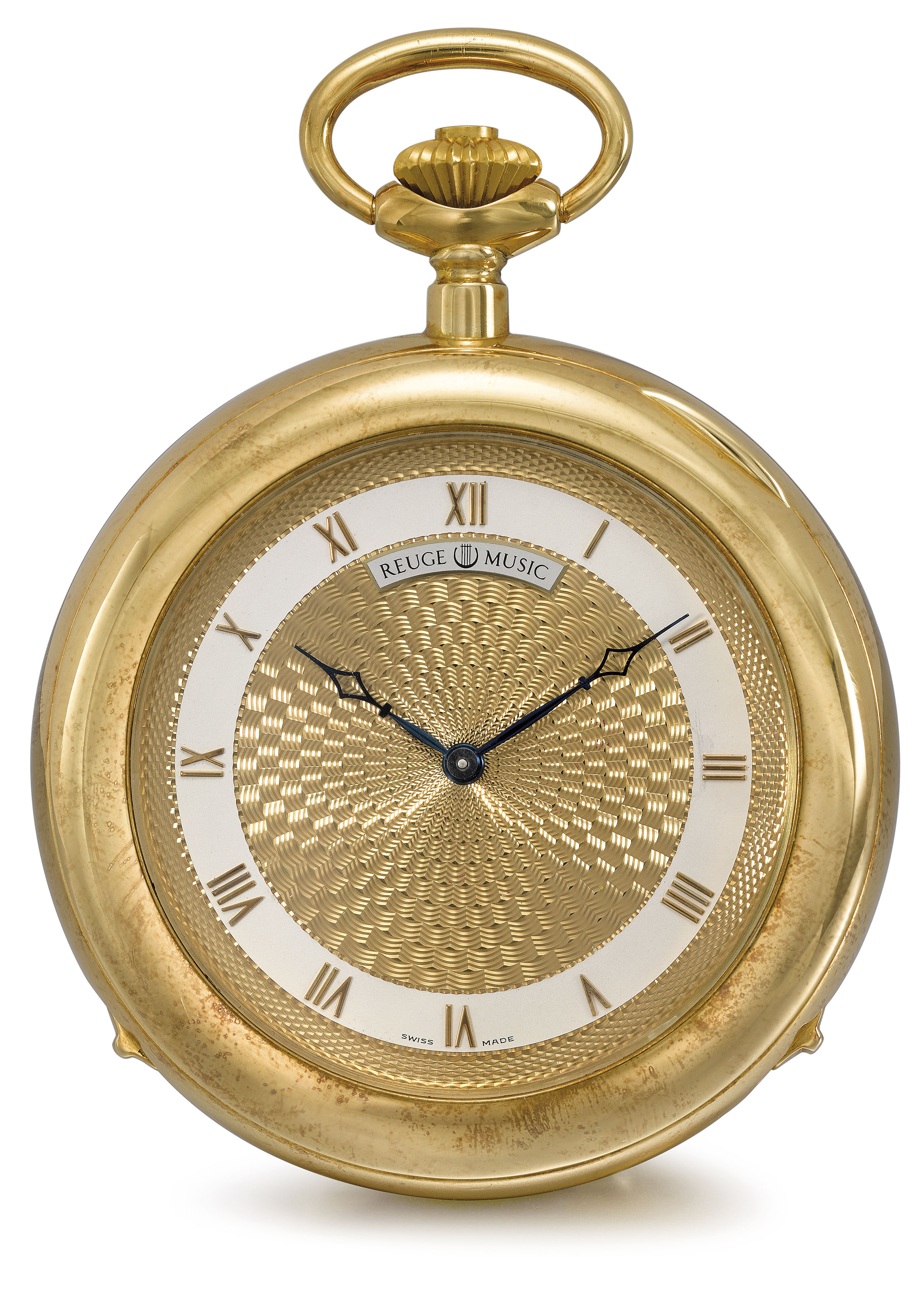 Reuge. A fine and large limited edition 18K gold keyless lever watch ...