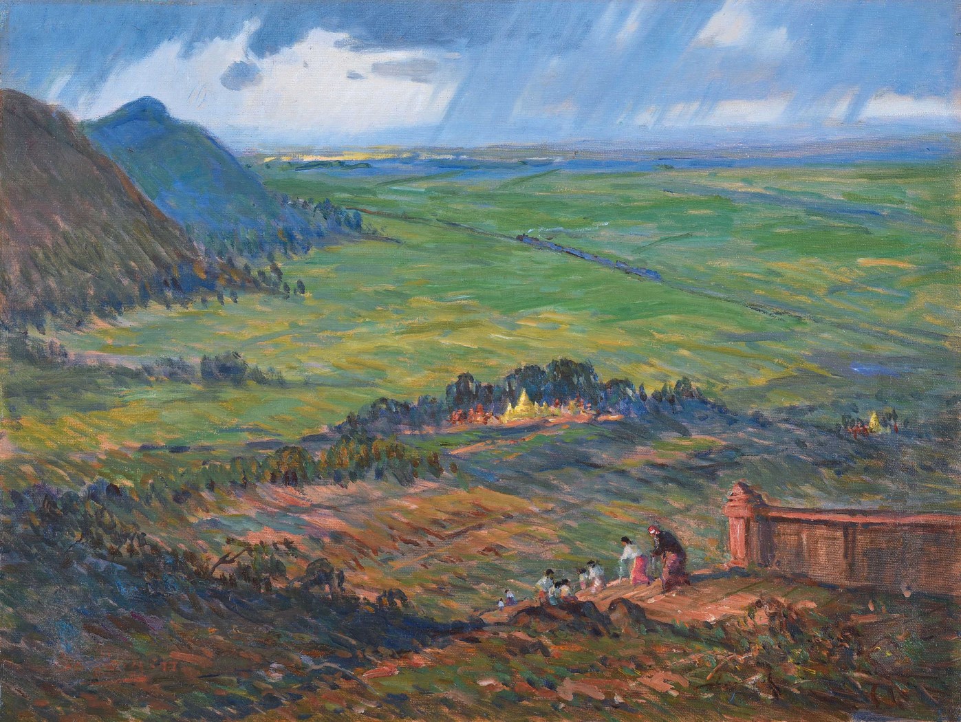 U SAN WIN (BURMA, 1908-1979), The Village | Christie's