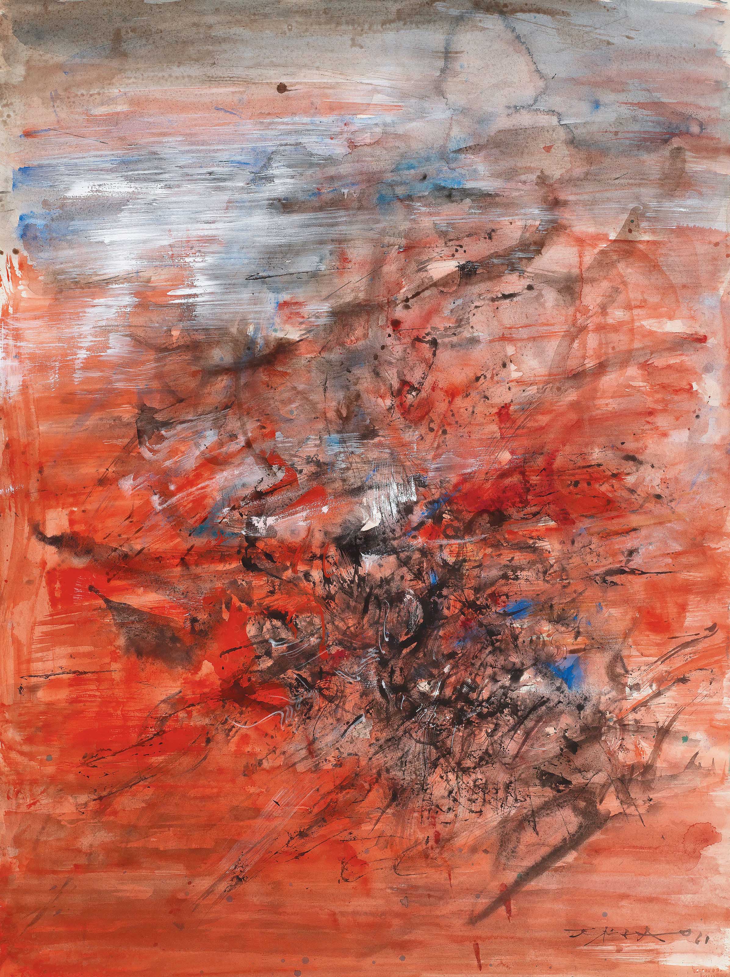 ZAO WOU-KI (ZHAO WUJI, FRANCE/CHINA, 1920-2013) , Untitled | Christie's