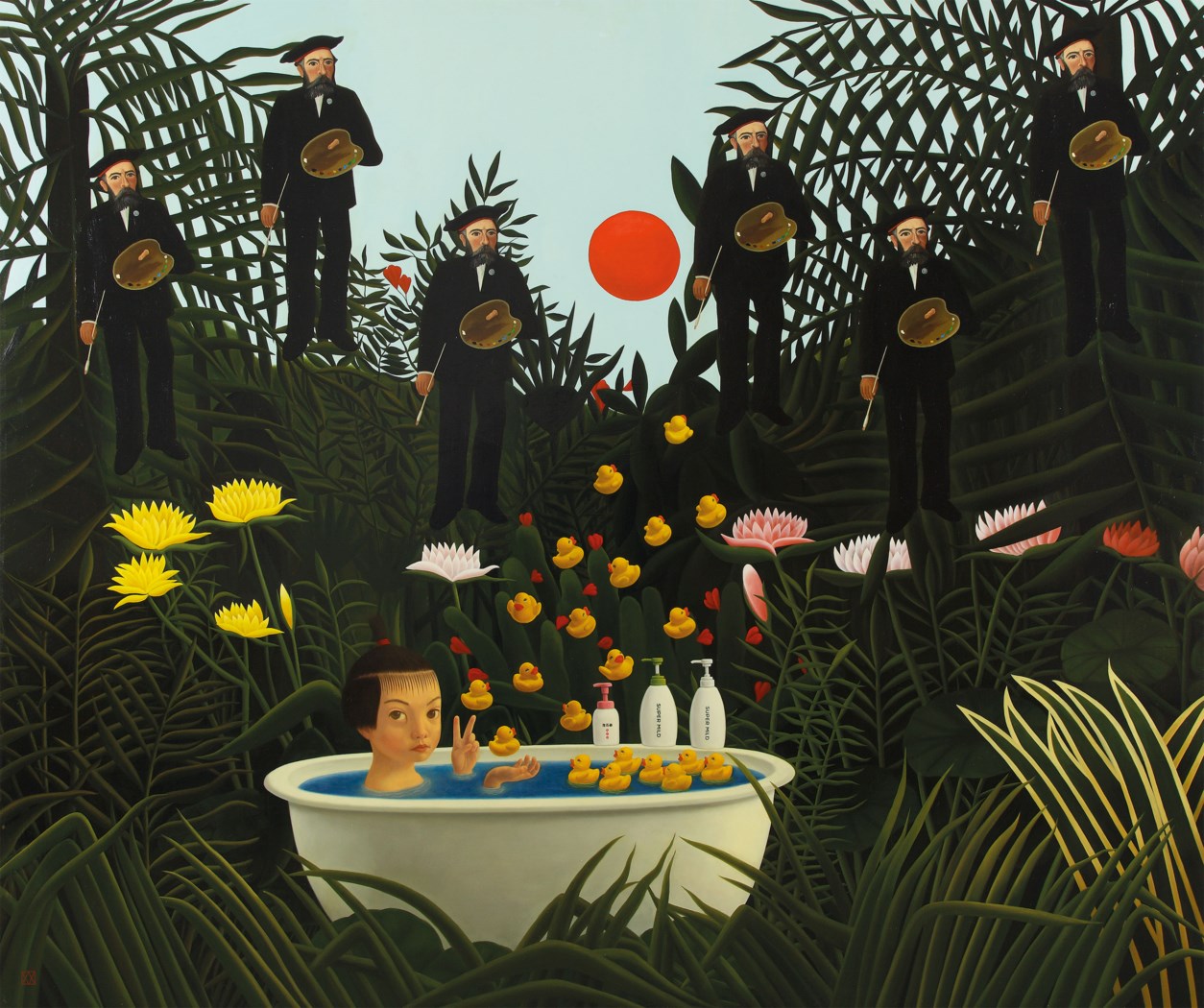 MITSURU WATANABE (JAPAN, B. 1953), Naoko Taking Bath in Rousseau’s ...