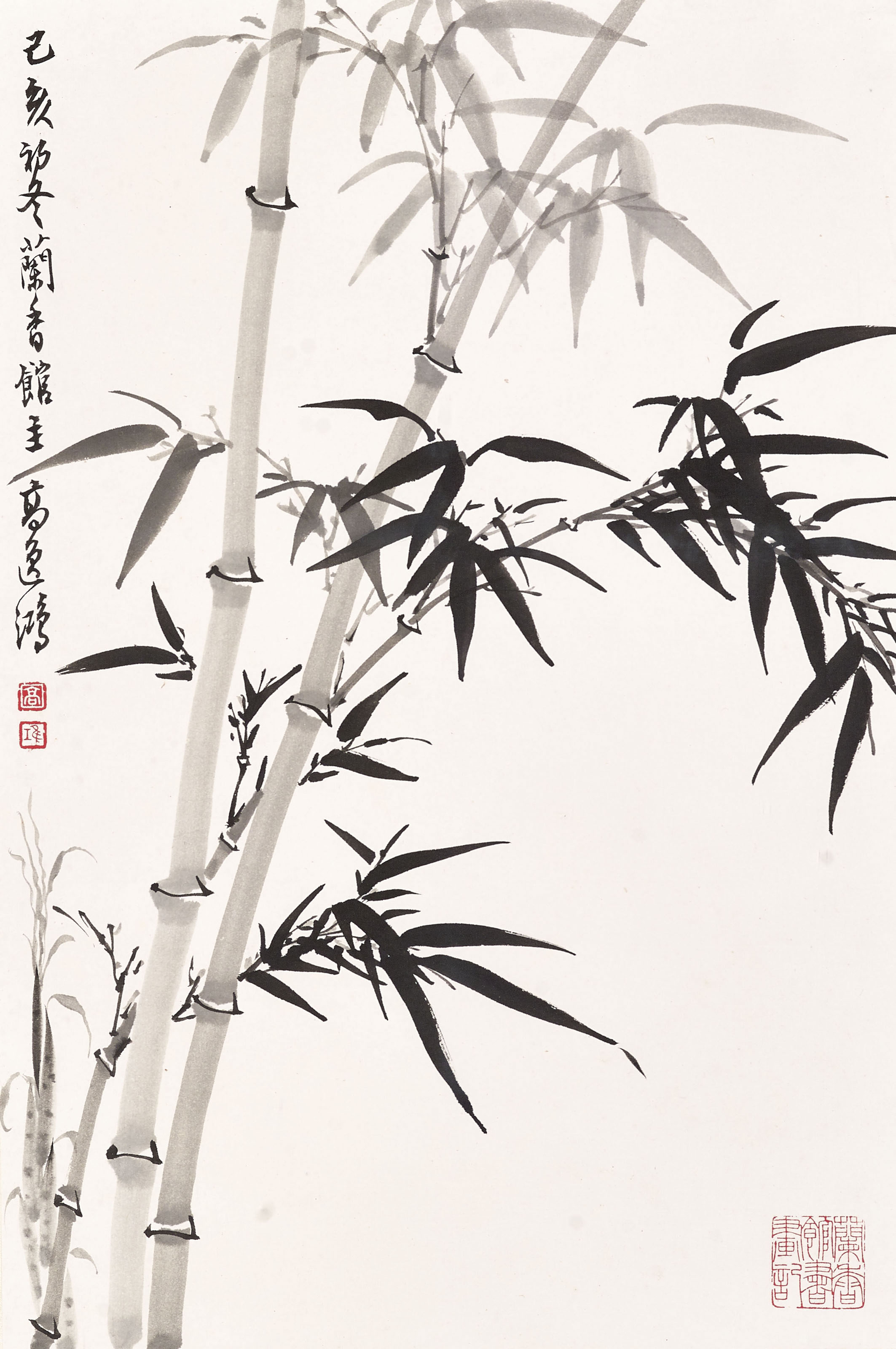 GAO YIHONG (1908-1982), Ink Bamboo | Christie’s