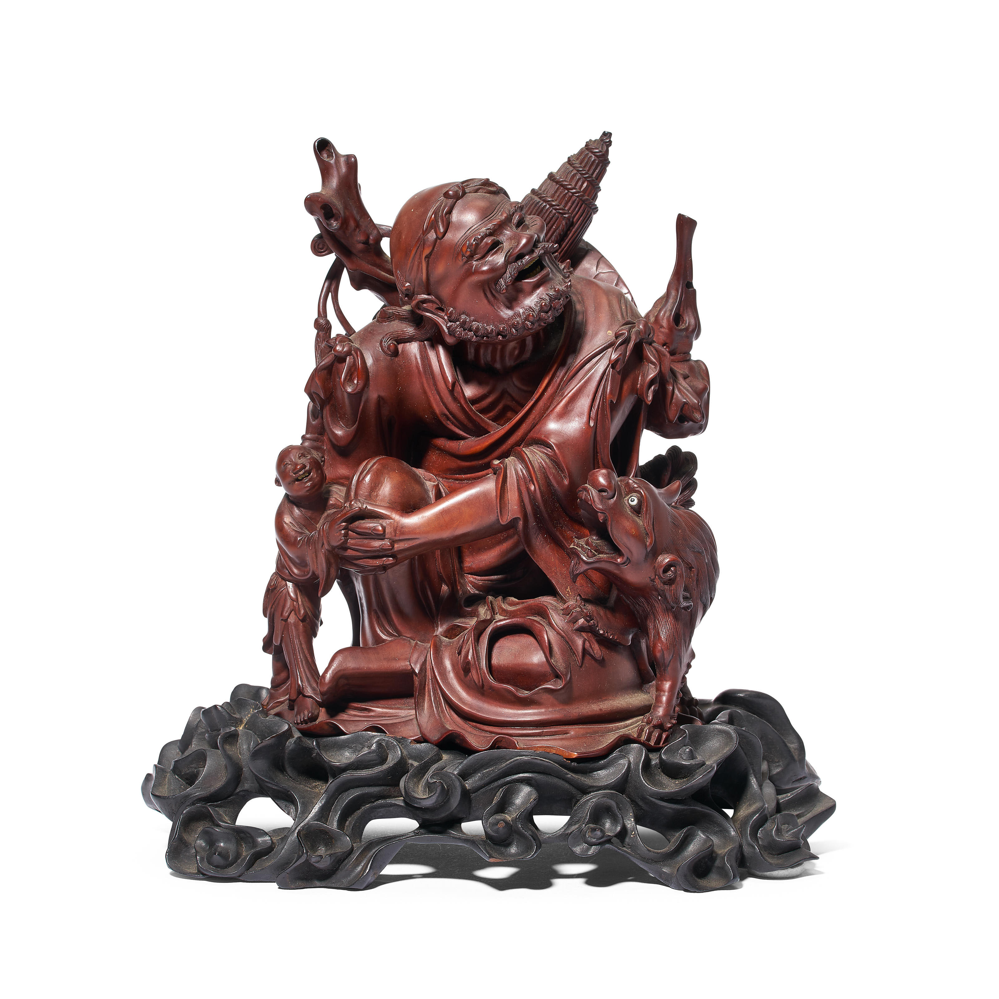 A CARVED BOXWOOD FIGURE OF LI TIEGUAI, REPUBLIC PERIOD (1912-1949 ...