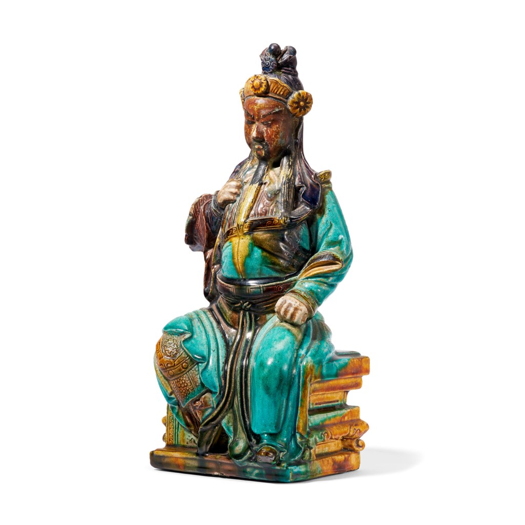 A FAHUA POTTERY FIGURE OF WARRIOR, QING DYNASTY (1644-1911) | Christie’s