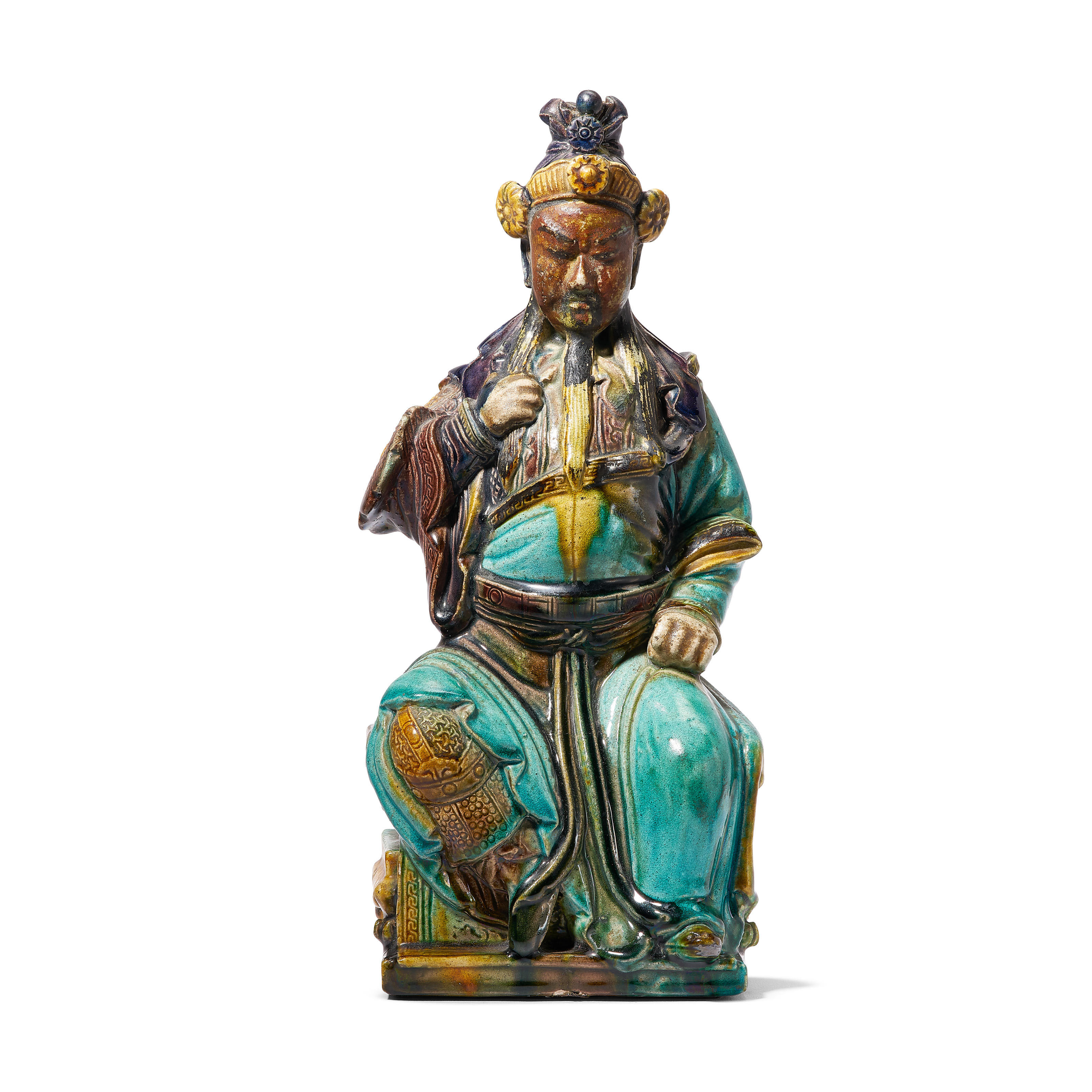 A FAHUA POTTERY FIGURE OF WARRIOR, QING DYNASTY (1644-1911) | Christie’s