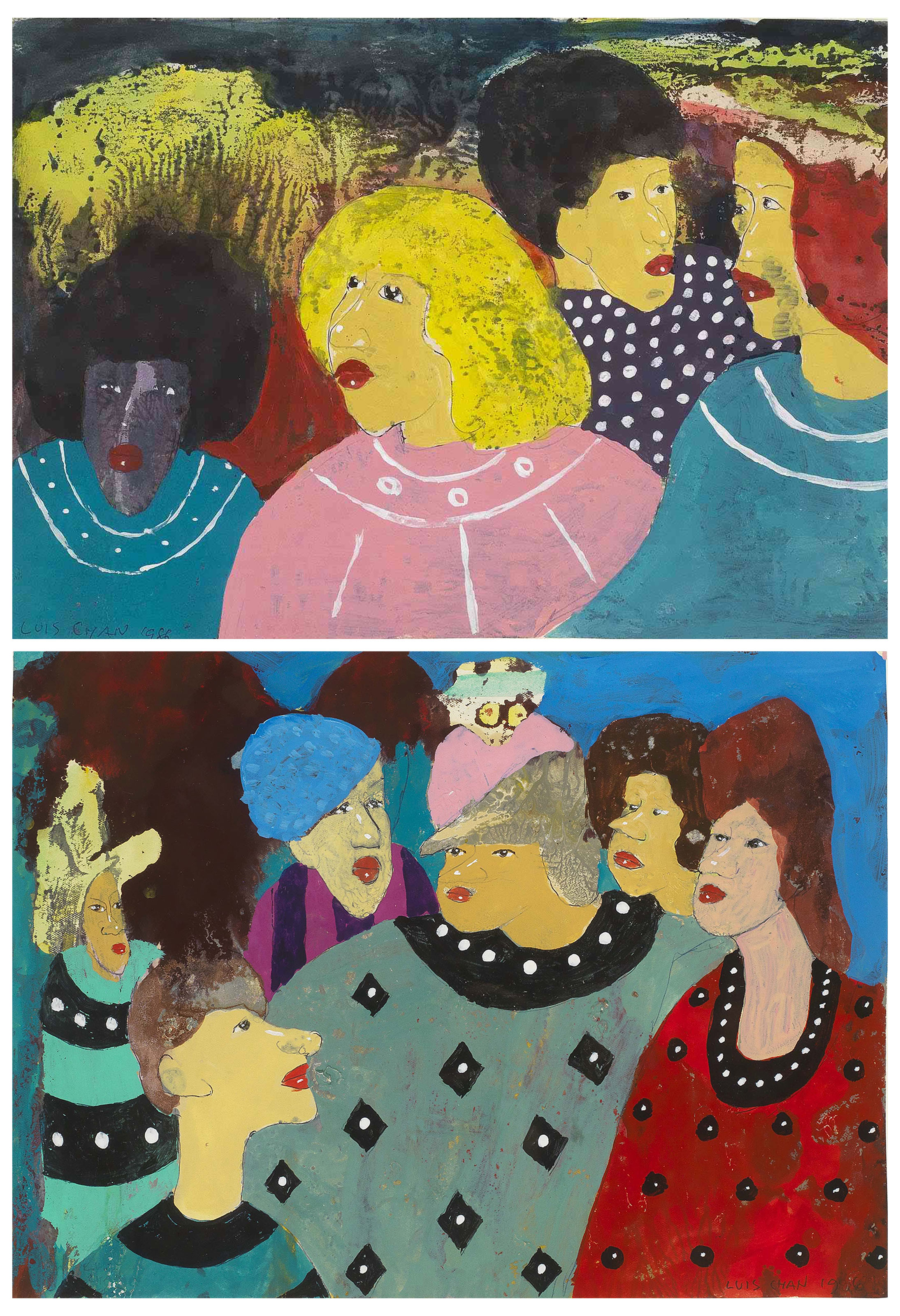 LUIS CHAN (CHEN FUSHAN, CHINA, 1905-1995), City Life (2 Works) | Christie’s