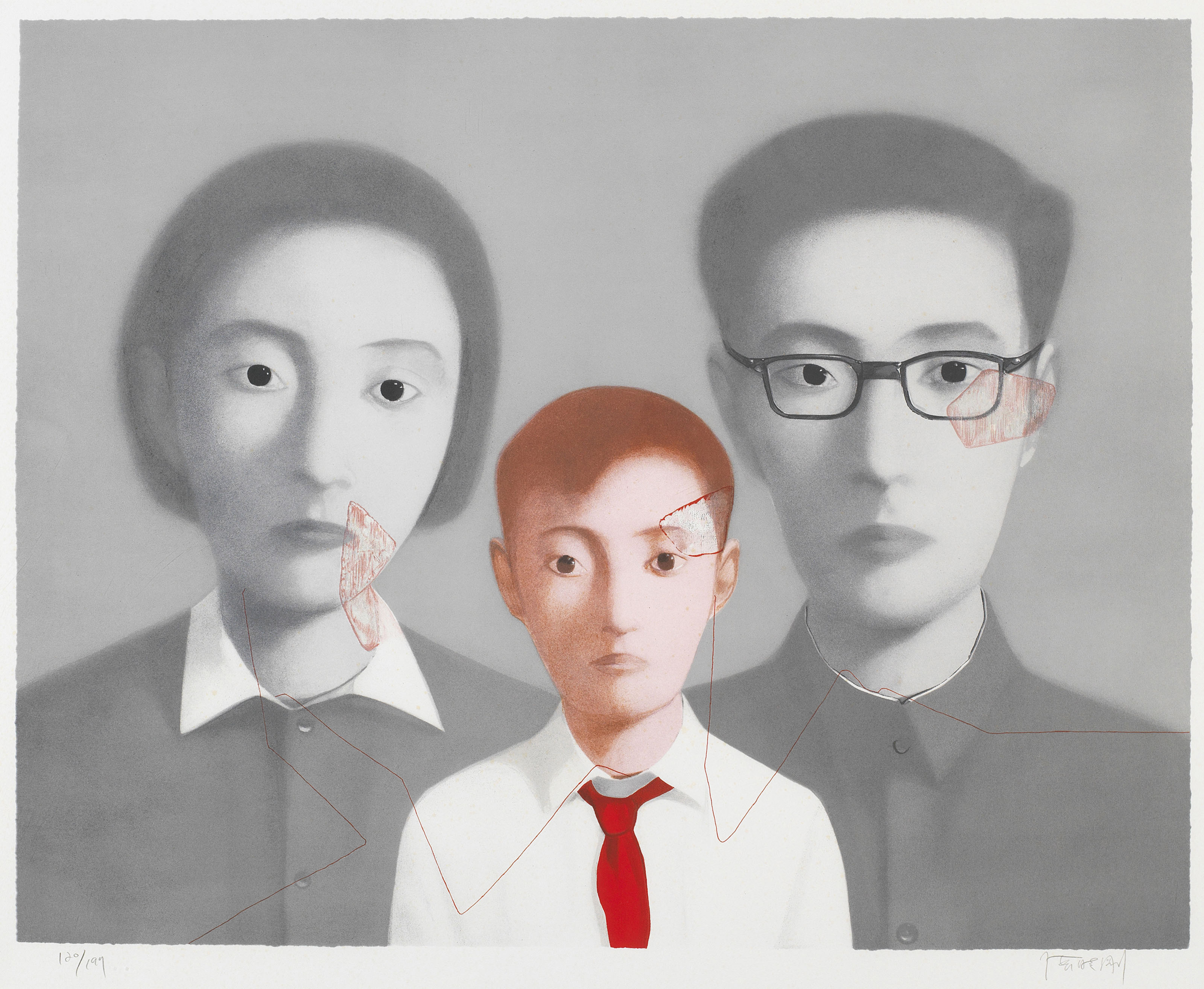 Zhang Xiaogang B 1958 Bloodline Series The Young Man
