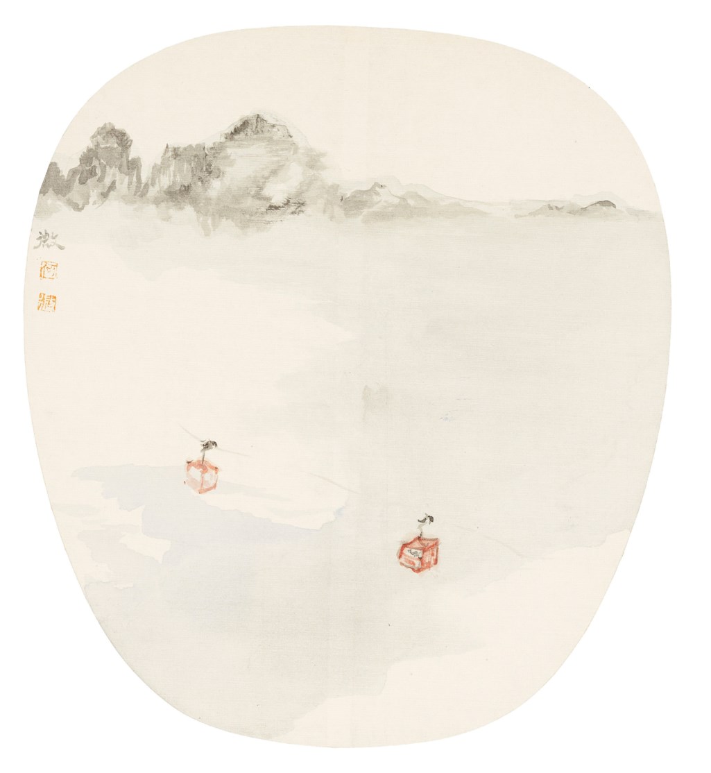 HE WEI (B. 1989), Cable Cars In the Mist | Christie’s