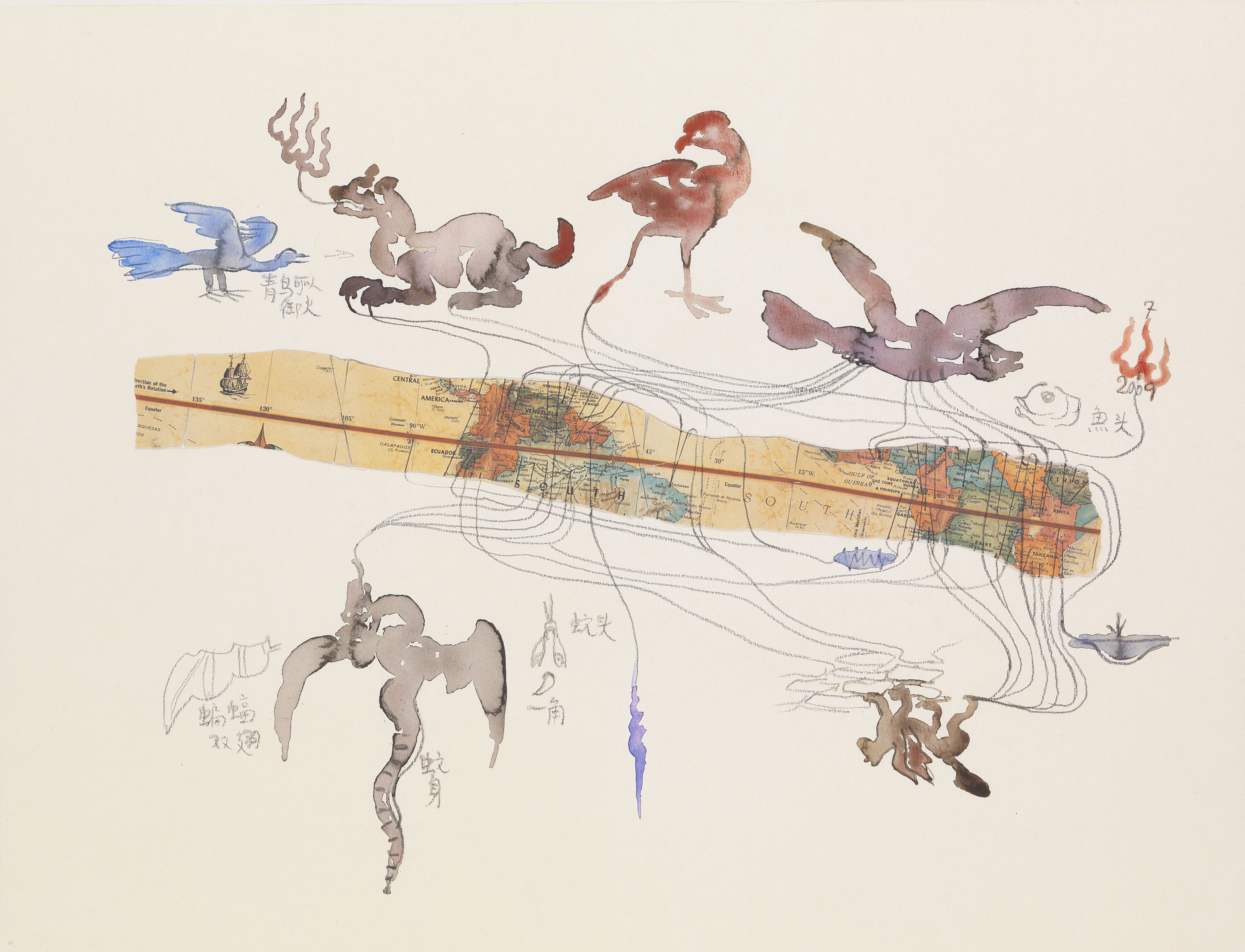 HUANG YONG PING (1954-2019), Sketches for the World Map #5 | Christie’s
