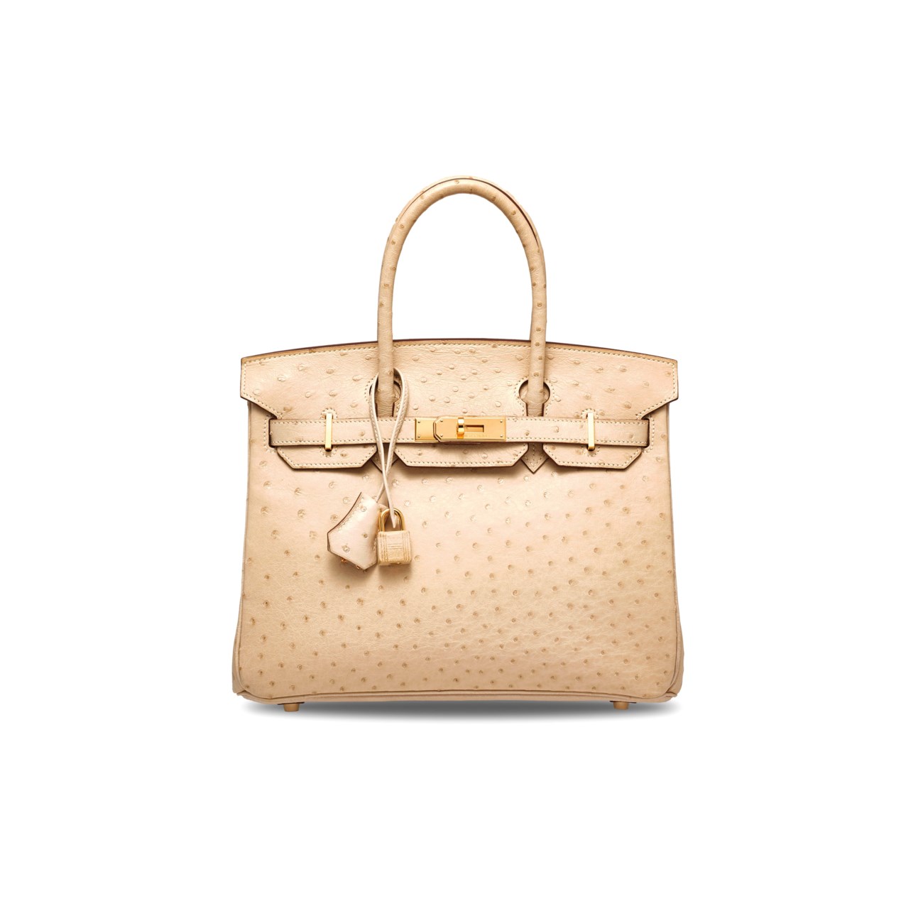 A PARCHEMIN OSTRICH BIRKIN 30 WITH GOLD HARDWARE, HERMÈS, 2009 | Christie's
