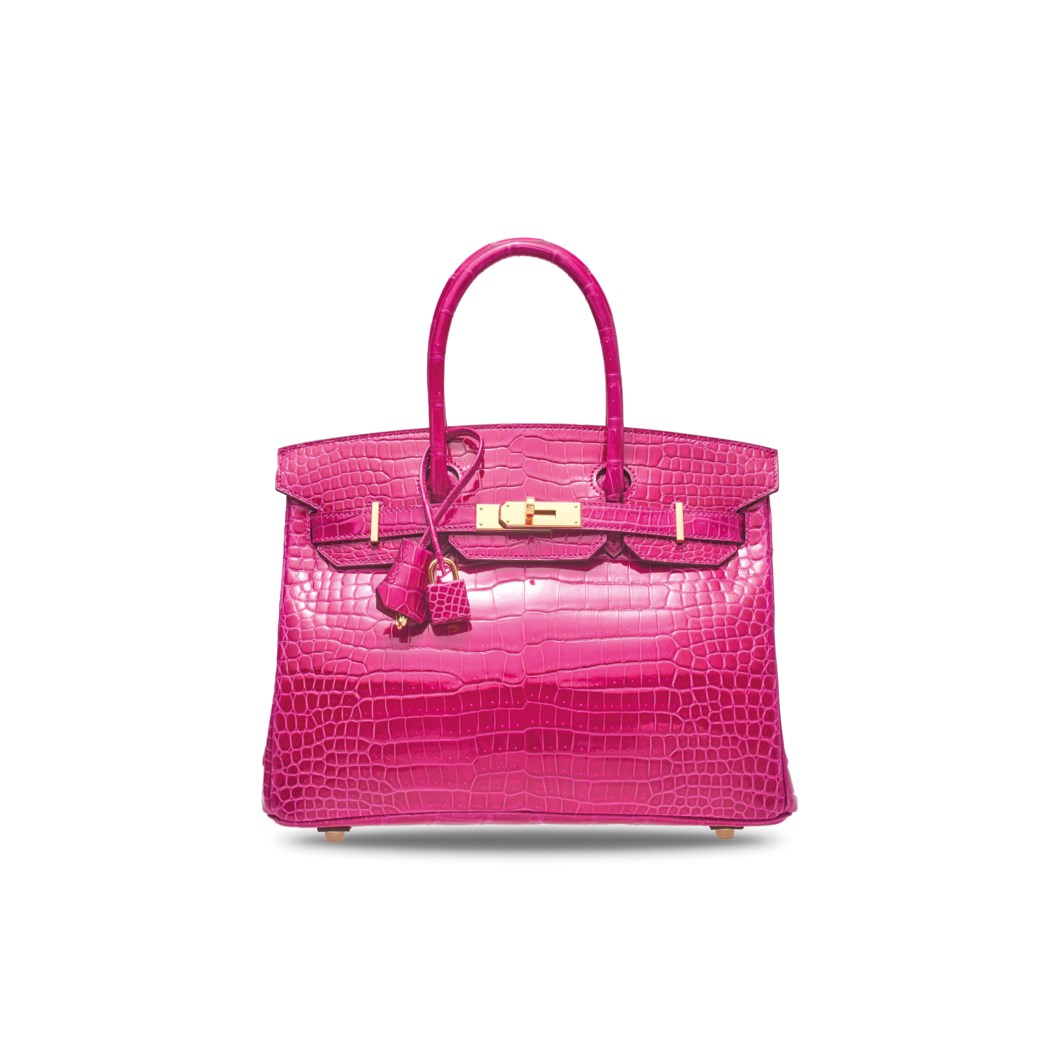 A SHINY ROSE SCHÉHÉRAZADE POROSUS BIRKIN 30 WITH GOLD HARDWARE, HERMÈS ...