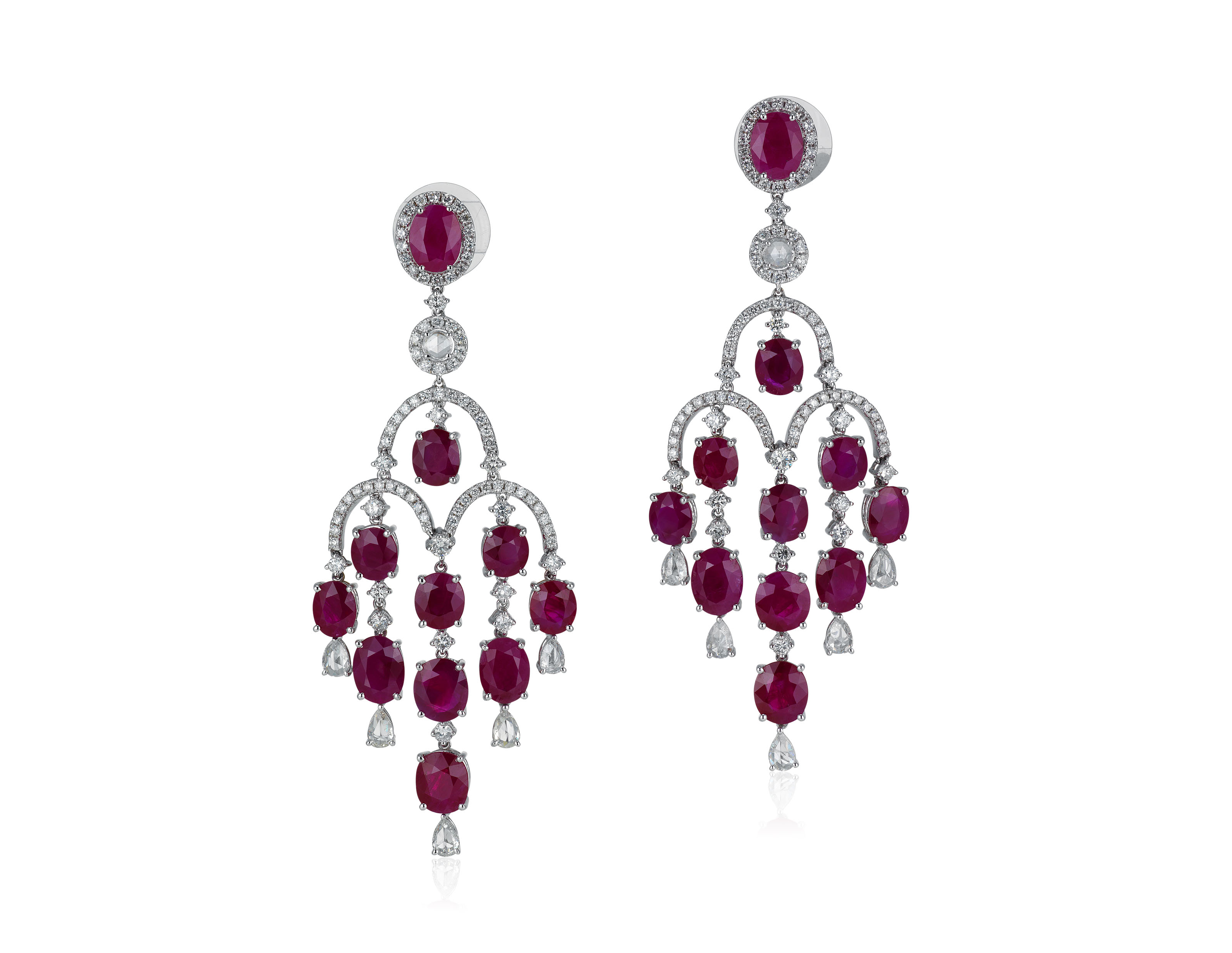 RUBY AND DIAMOND EARRINGS, | Christie’s