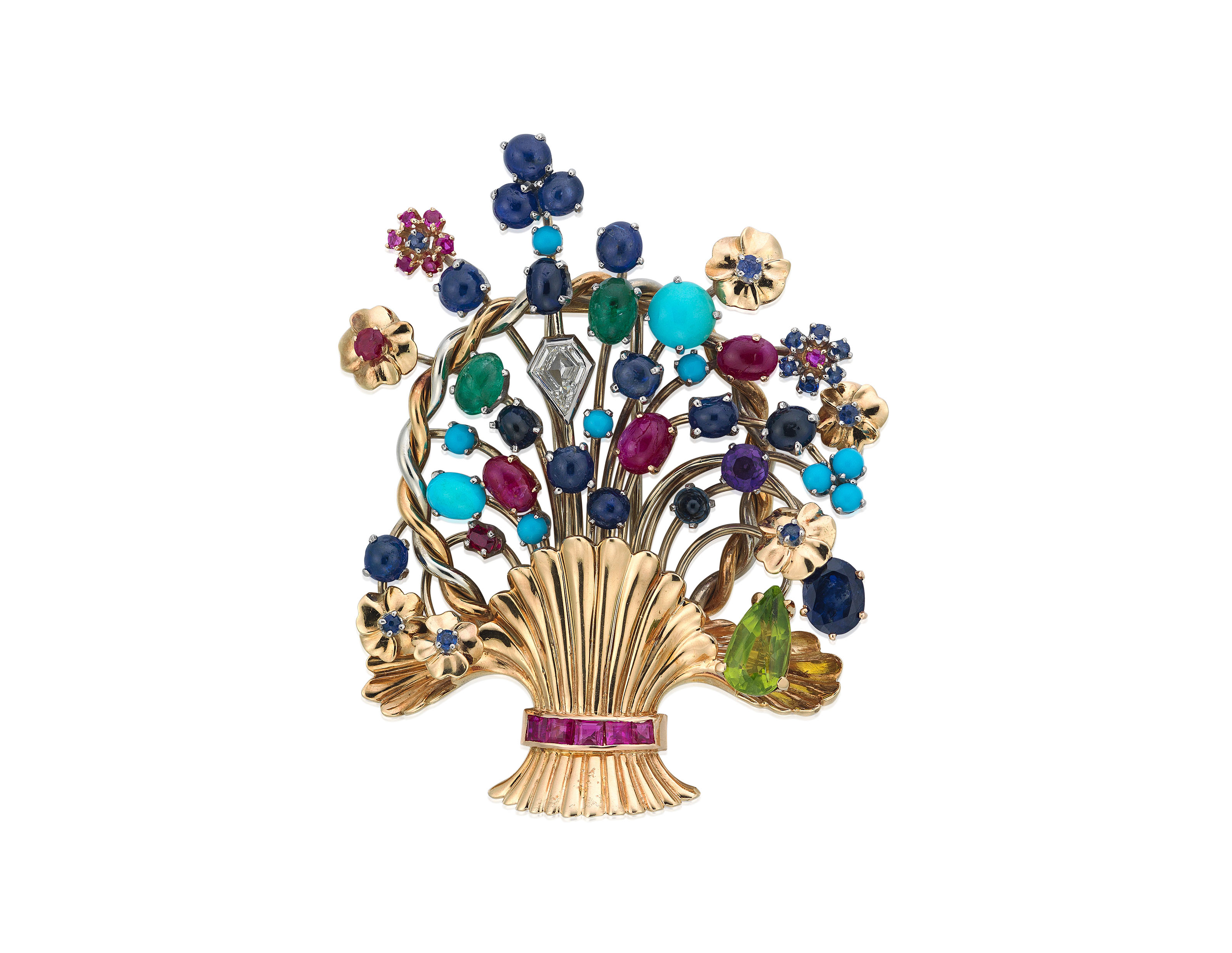MULTI-GEM BROOCH, | Christie’s