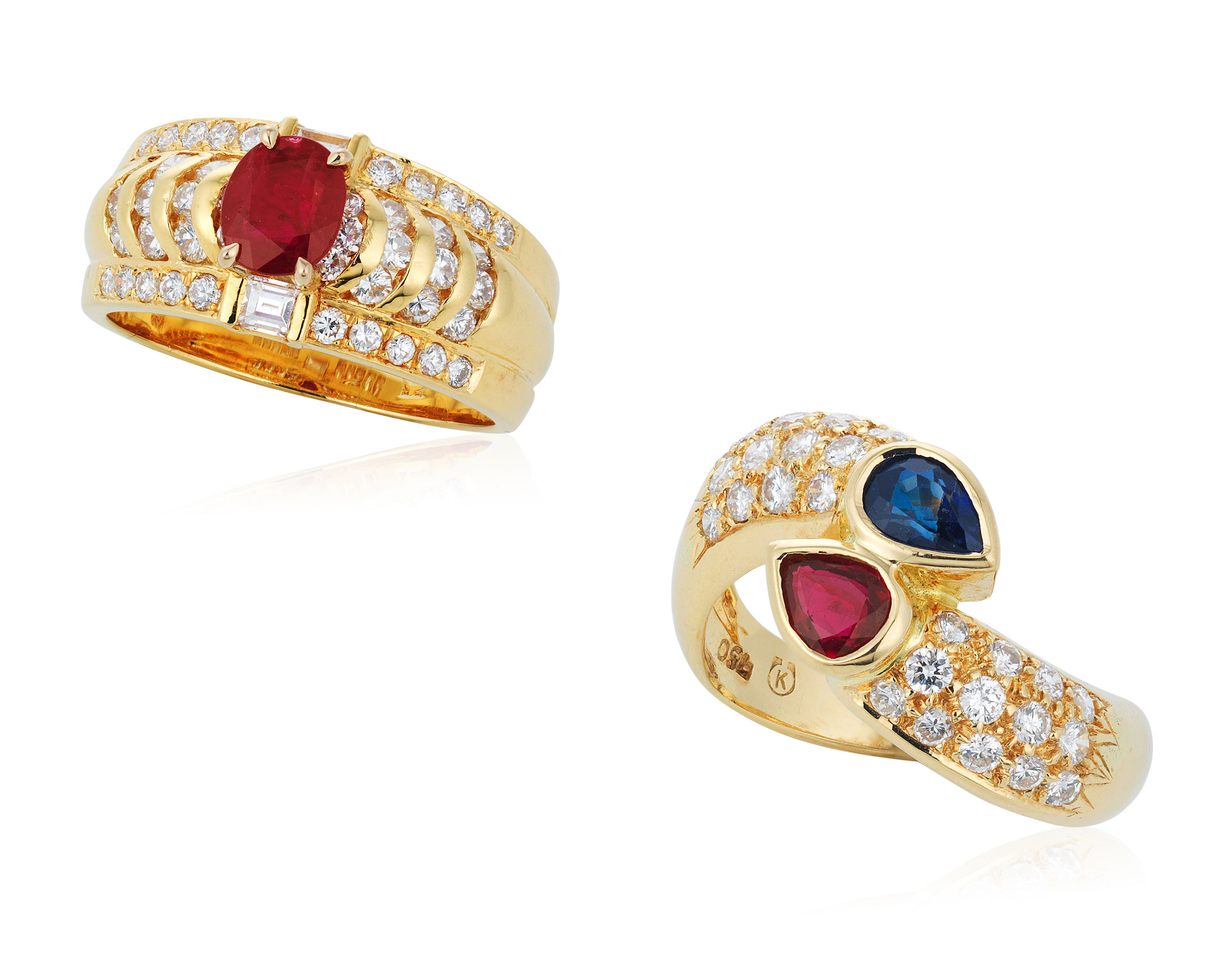 MULTI-GEM RING AND RUBY AND DIAMOND RING, | Christie’s