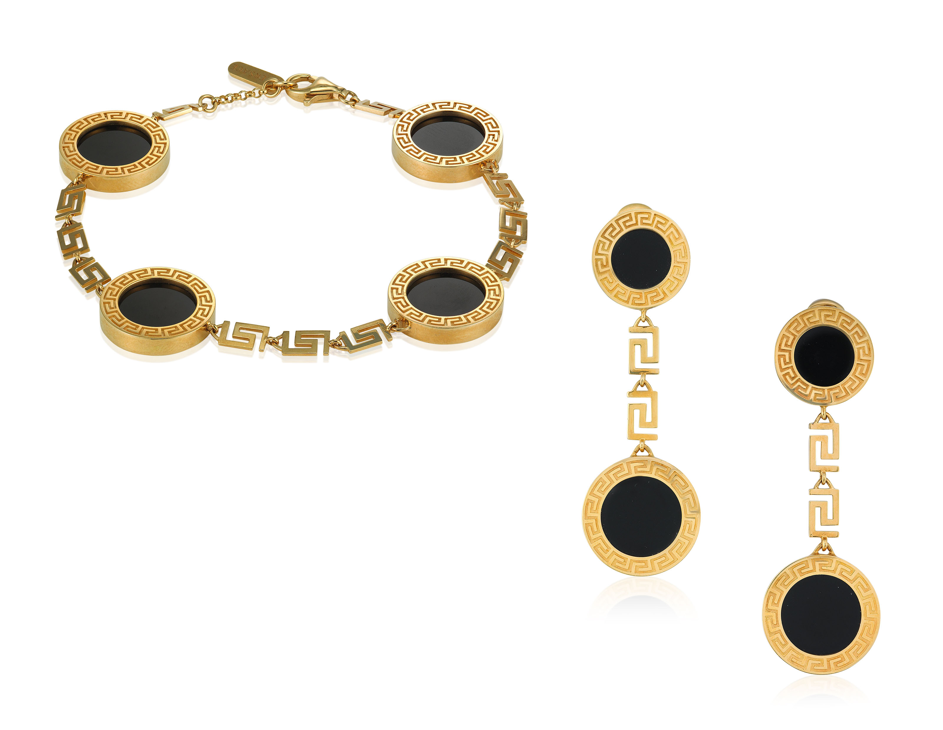 VERSACE GOLD AND ONYX JEWELLERY SET, | Christie’s