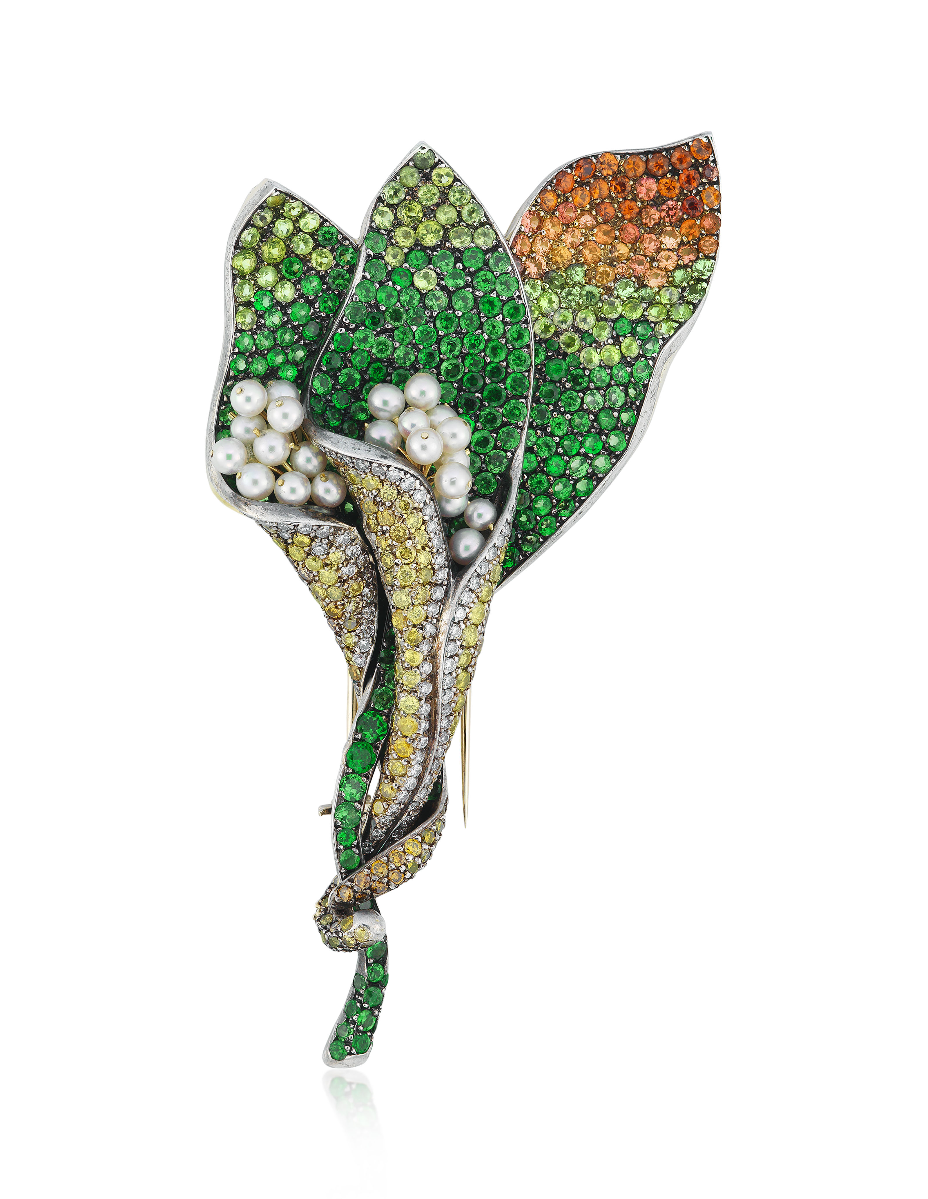 ANDRE MARCHA MULTI-GEM BROOCH, | Christie’s