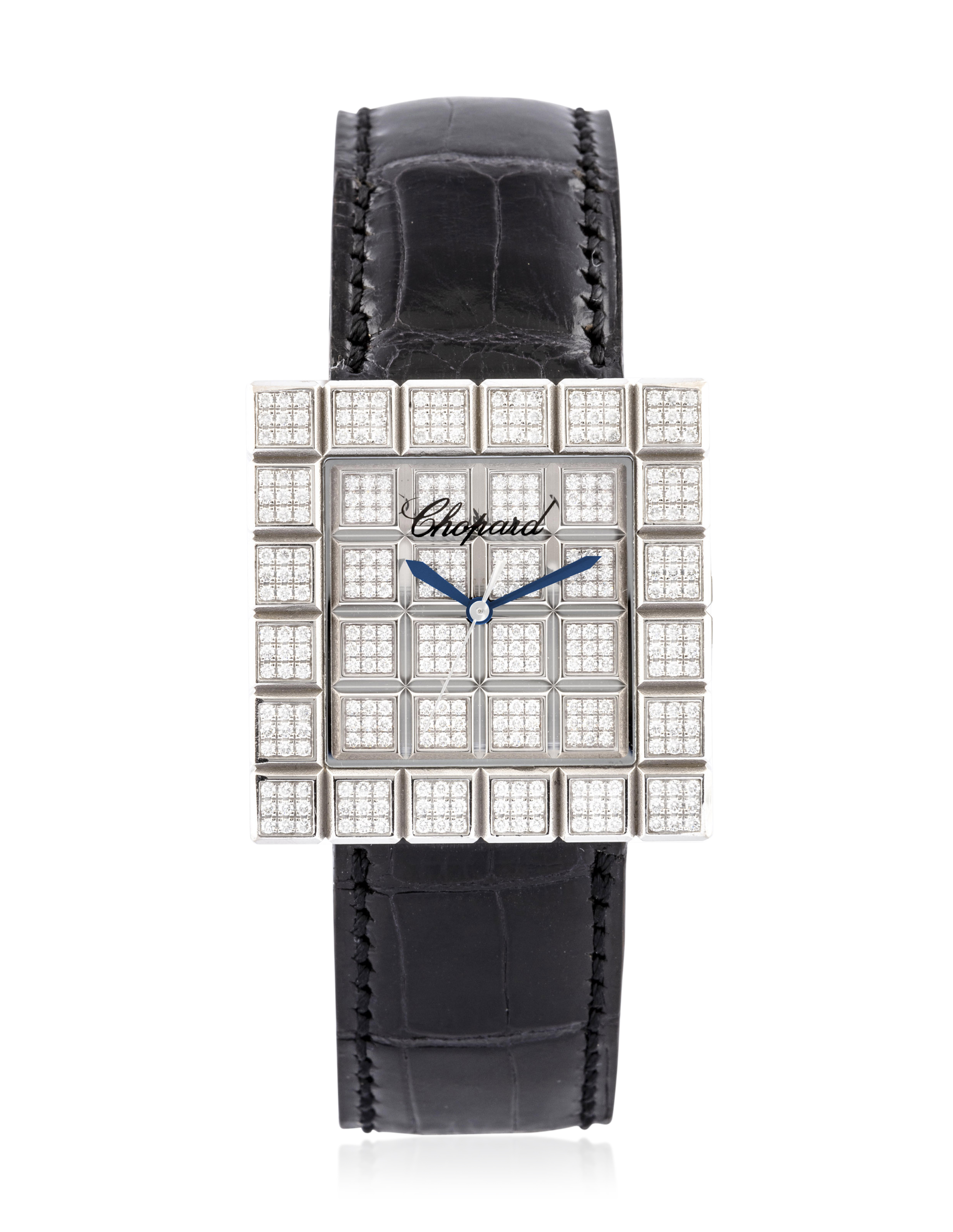 CHOPARD, 18K AND DIAMOND SQUARE ‘ICE CUBE’, REF. 7424/8, | Christie’s