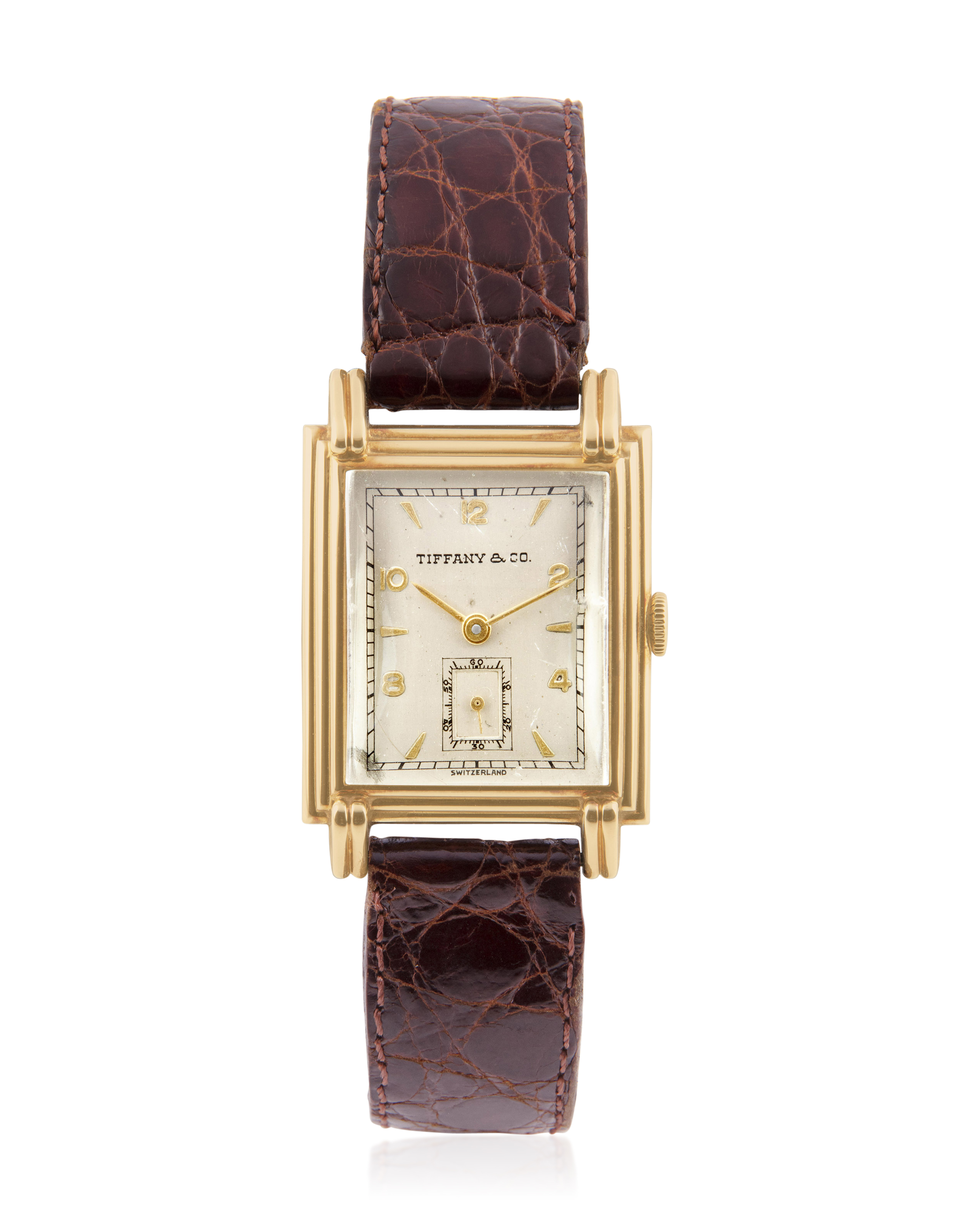 MOVADO/TIFFANY & CO., 14K RECTANGULAR WATCH, | Christie’s