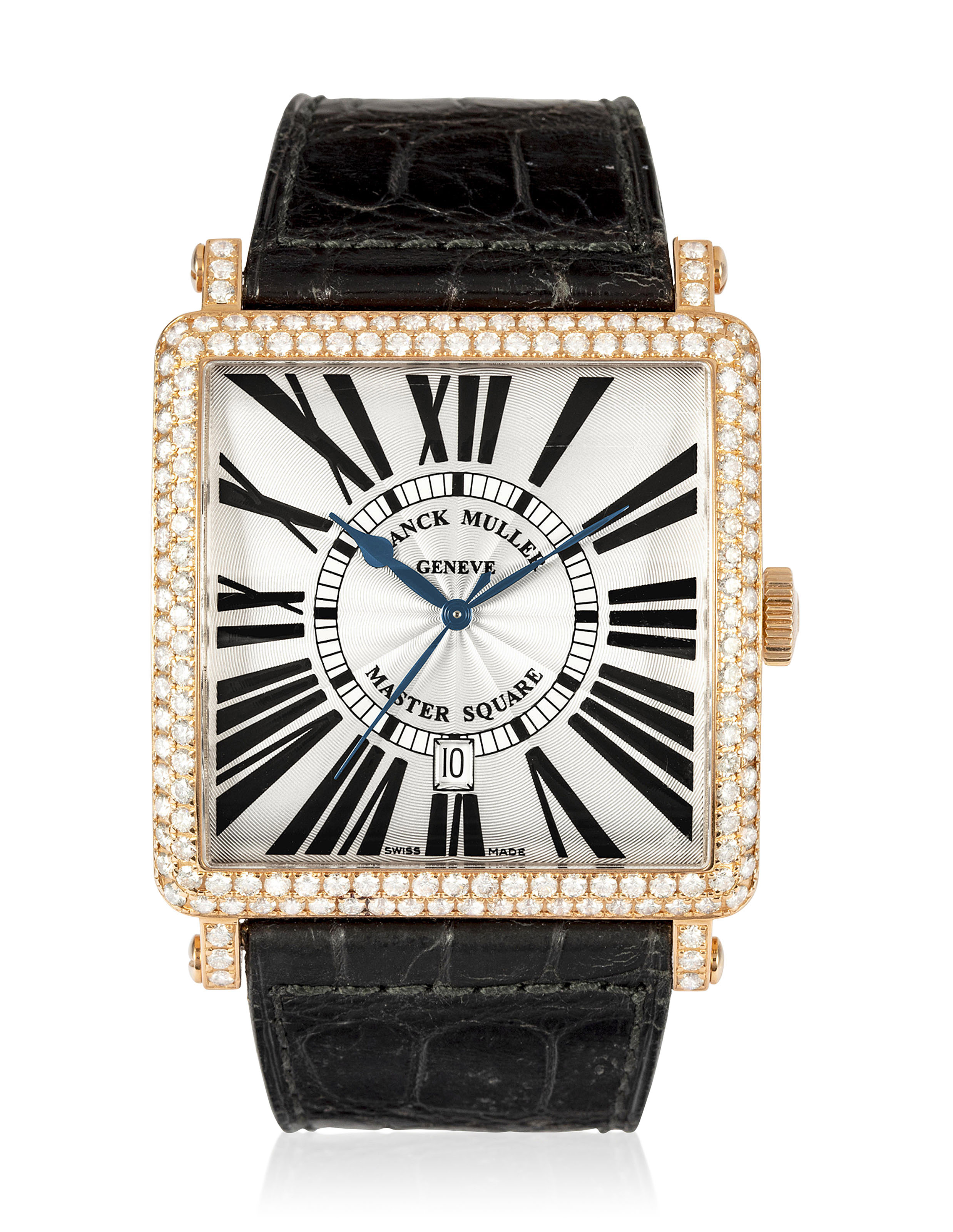 FRANCK MULLER, PINK GOLD AND DIAMOND-SET MASTER SQUARE, | Christie’s