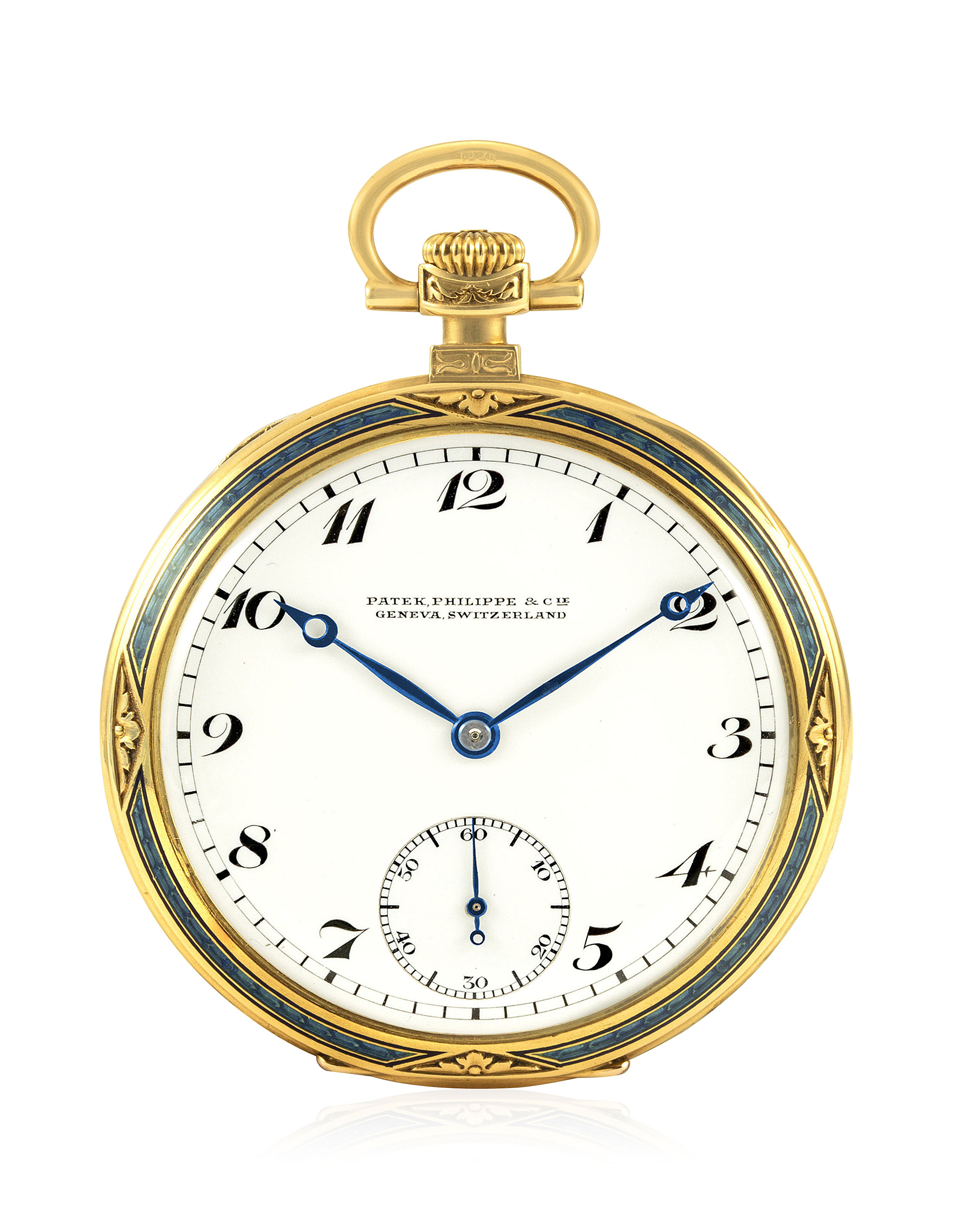 PATEK PHILIPPE, GOLD AND ENAMEL KEYLESS LEVER WATCH, | Christie’s