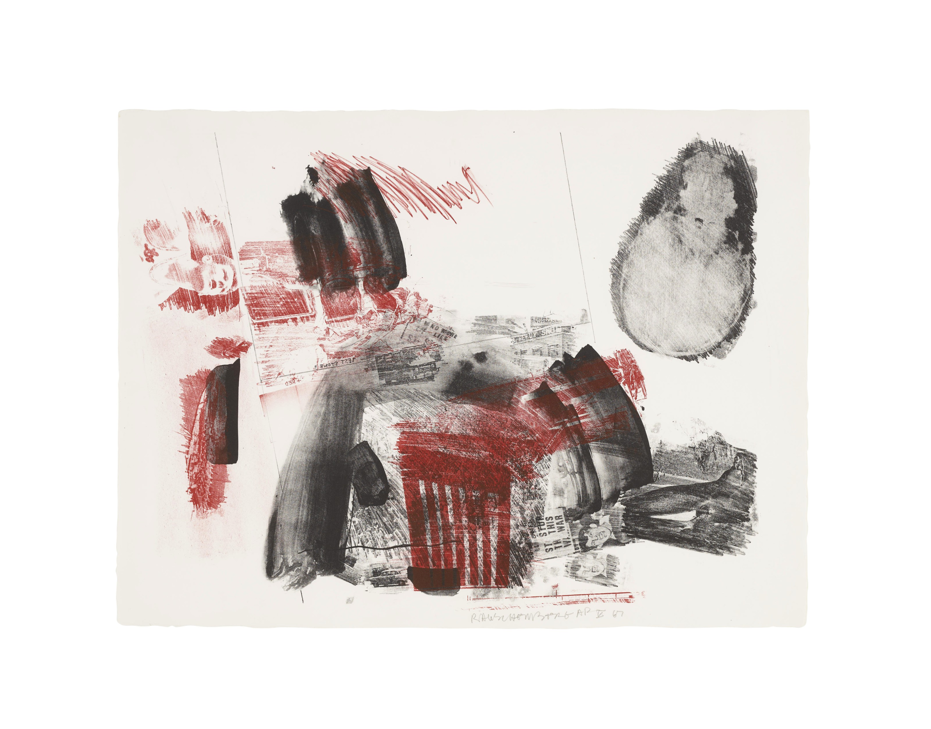 ROBERT RAUSCHENBERG (1925-2008), Test Stone 3, from Booster and Seven ...