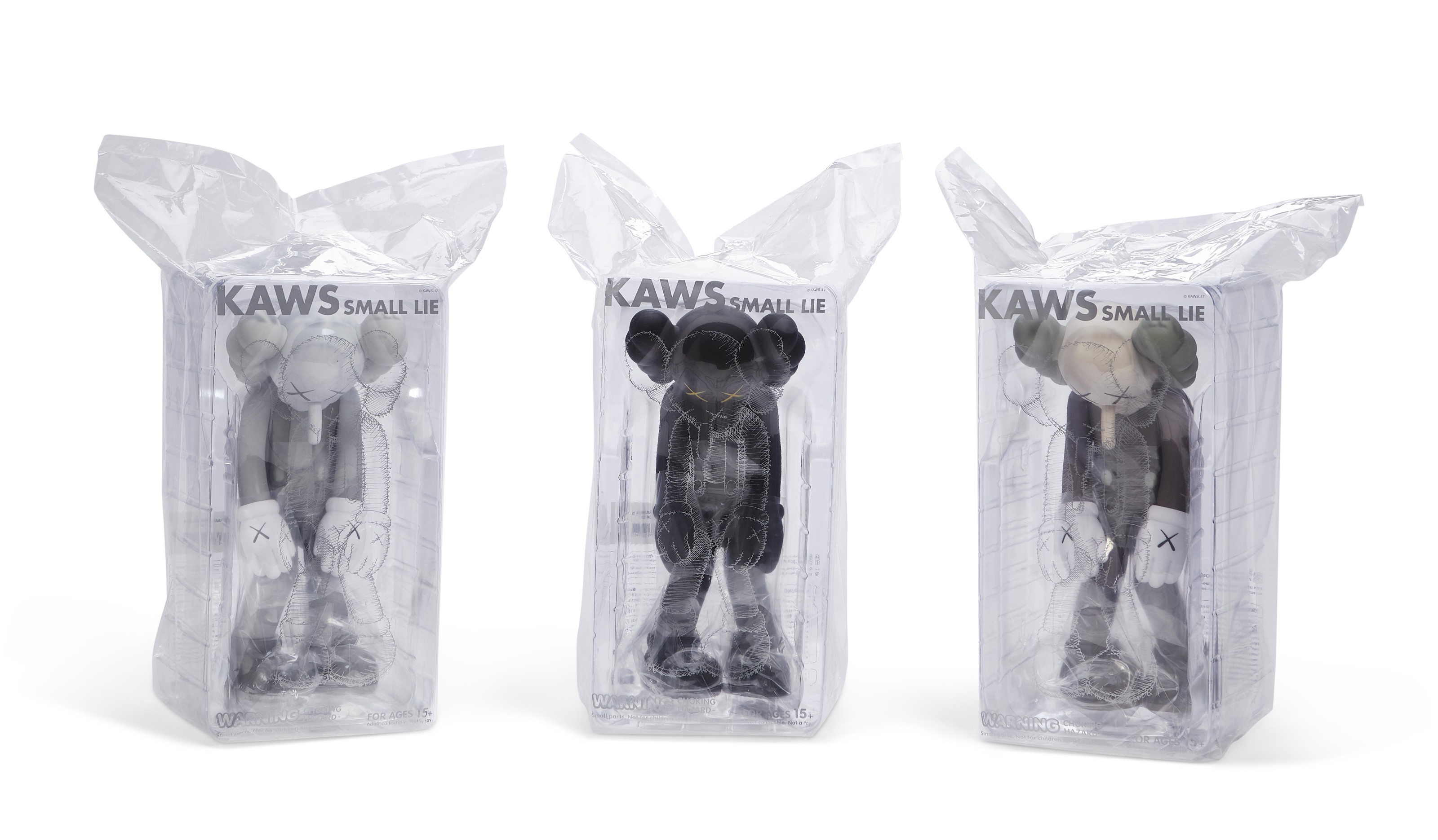 KAWS (B. 1974), SMALL LIE (Gray, Black, & Brown) | Christie’s