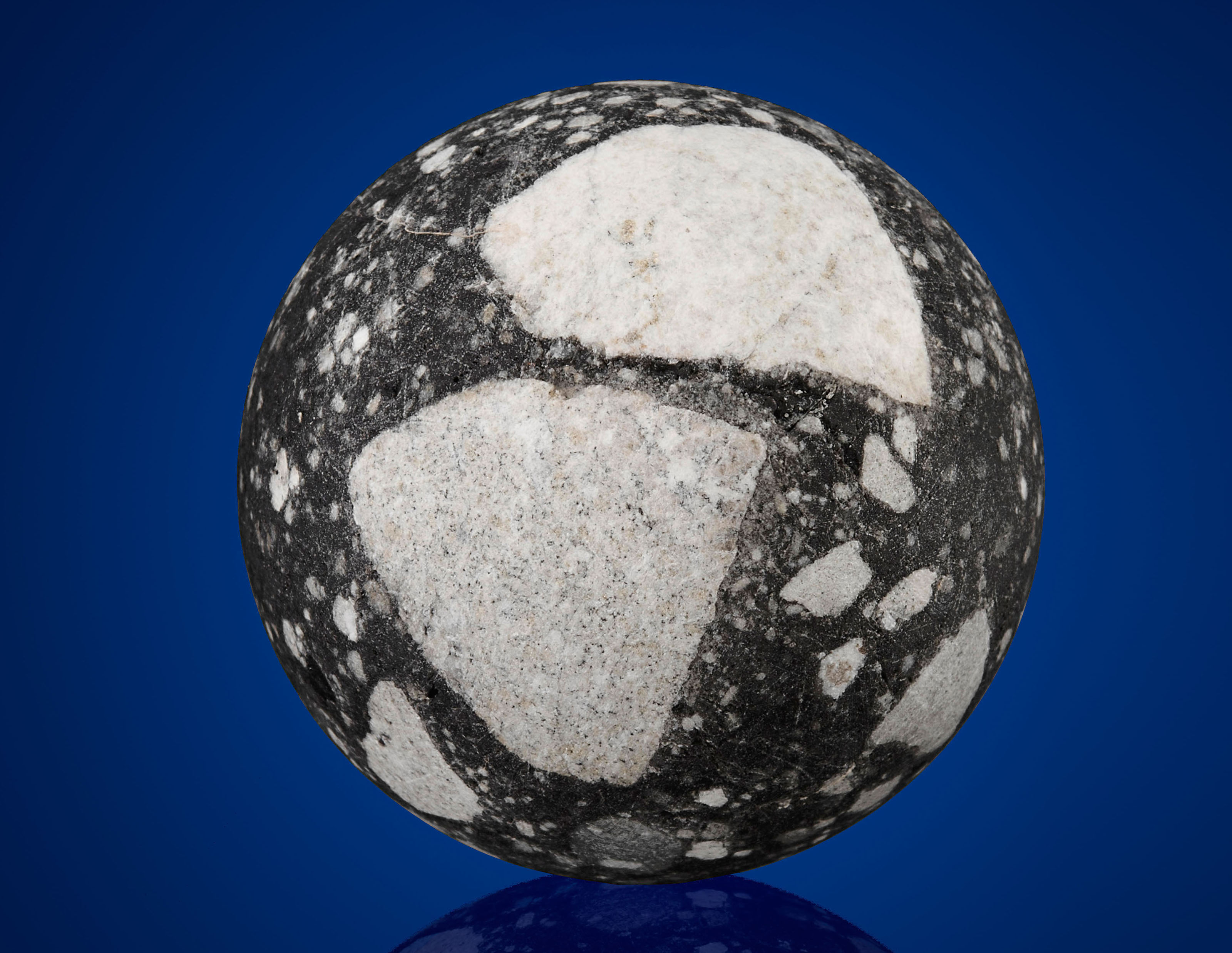 A LUNAR SPHERE — FROM THE NWA 8046 CLAN OF LUNAR METEORITES, Lunar ...