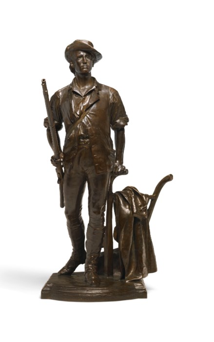 Daniel Chester French (1850-1931), The Concord Minute Man of 1775 ...