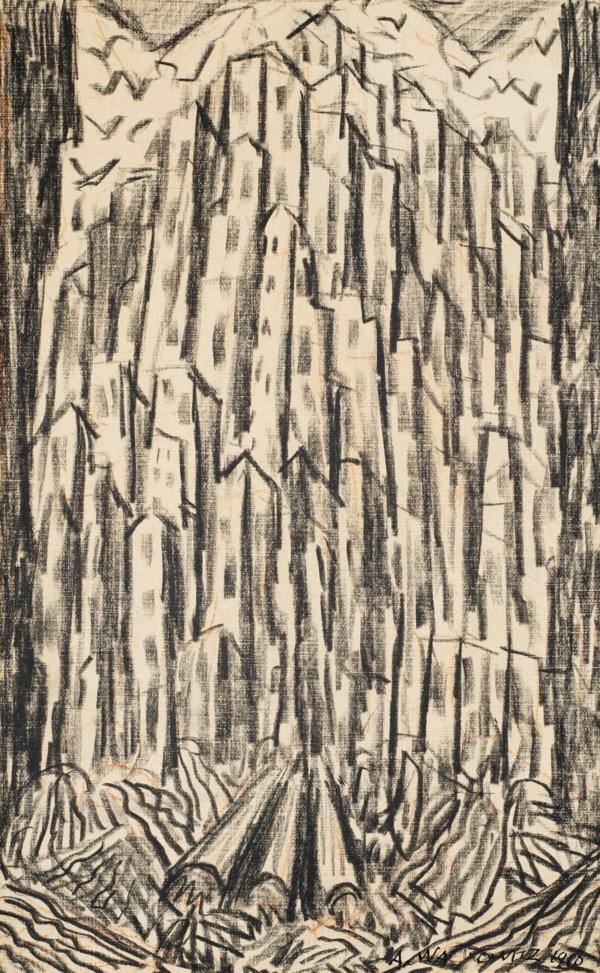 Abraham Walkowitz (1878-1965), New York Skyscrapers | Christie’s