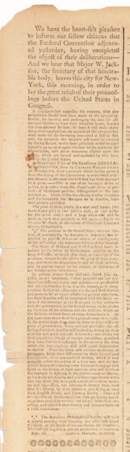 CONSTITUTION— The Pennsylvania Packet, and General Advertiser ...