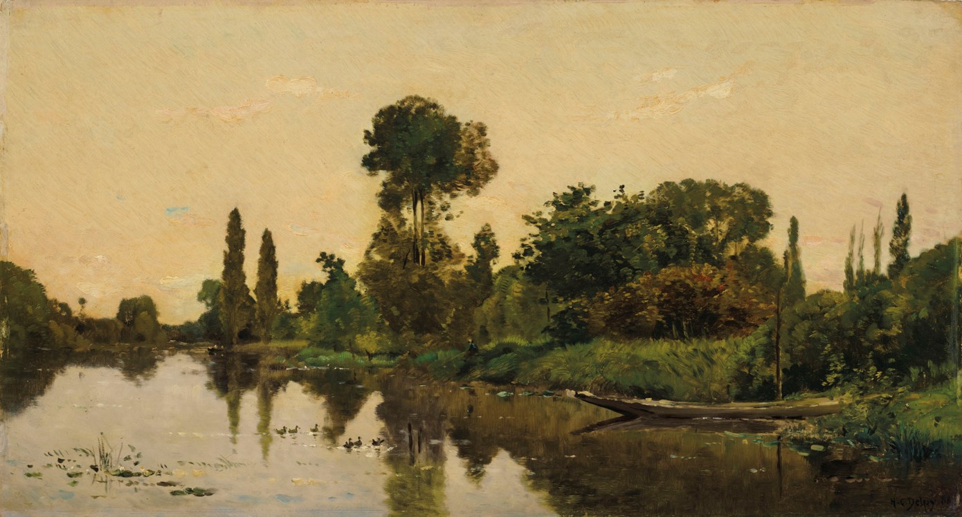 Hippolyte-Camille Delpy (French, 1842-1910), A River Landscape | Christie's