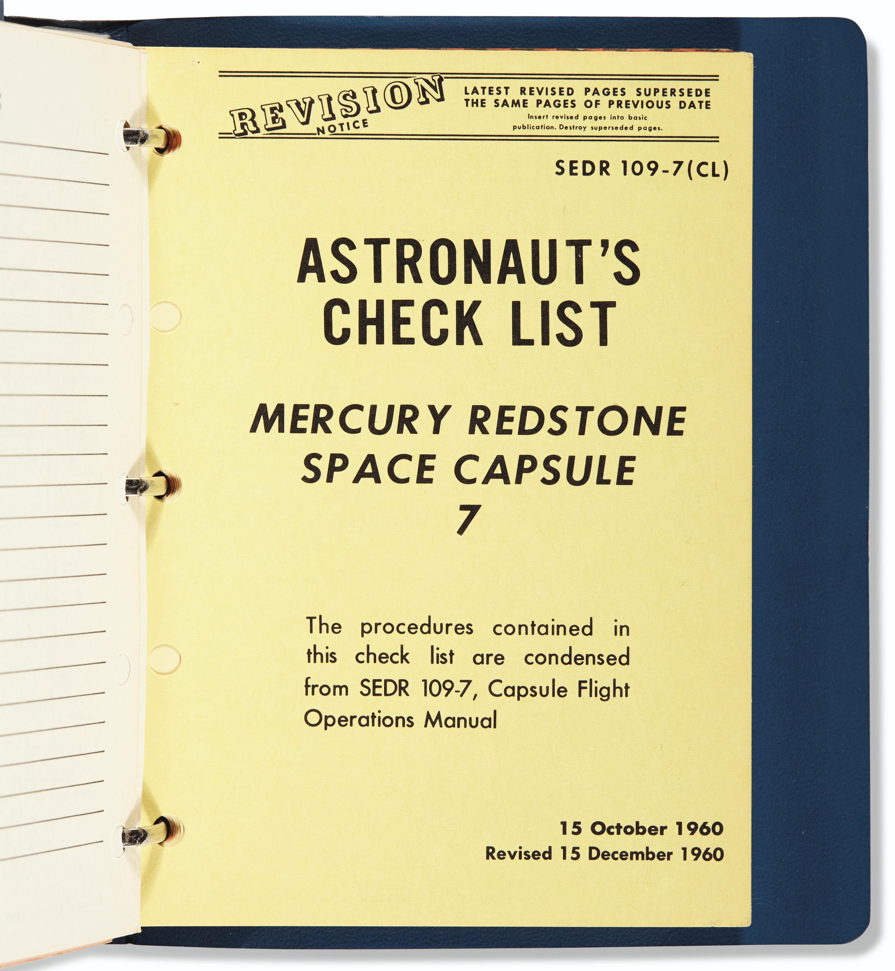 MERCURY FLIGHT OPERATIONS MANUAL – NASA Project Mercury Capsule Flight ...
