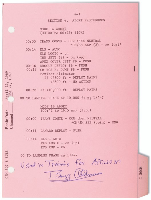 APOLLO 11 LAUNCH CHECKLIST – Apollo 11 Launch Operations Checklist ...