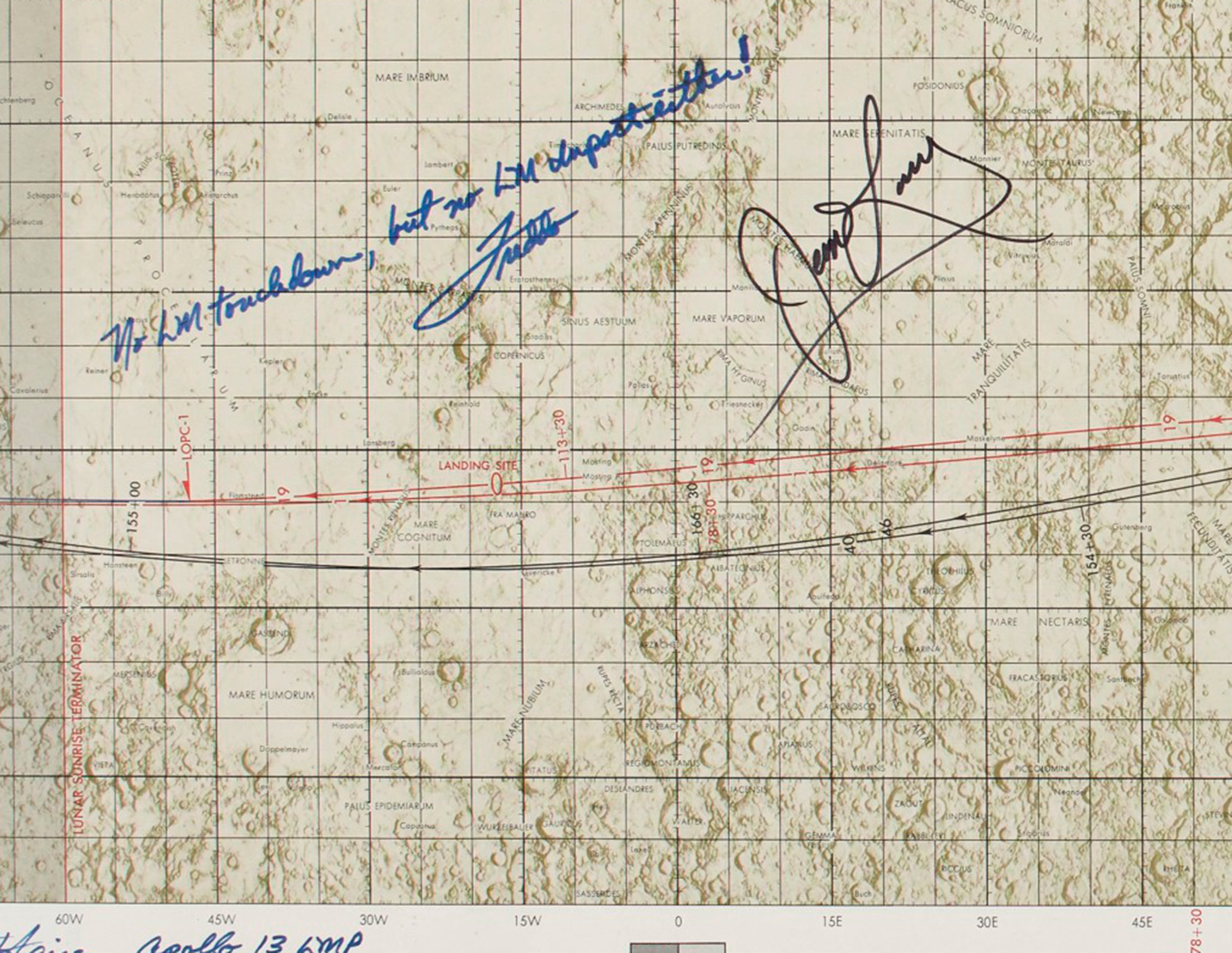 LUNAR ORBIT – Apollo Lunar Orbit Chart (ALO), Apollo Mission 13 ...