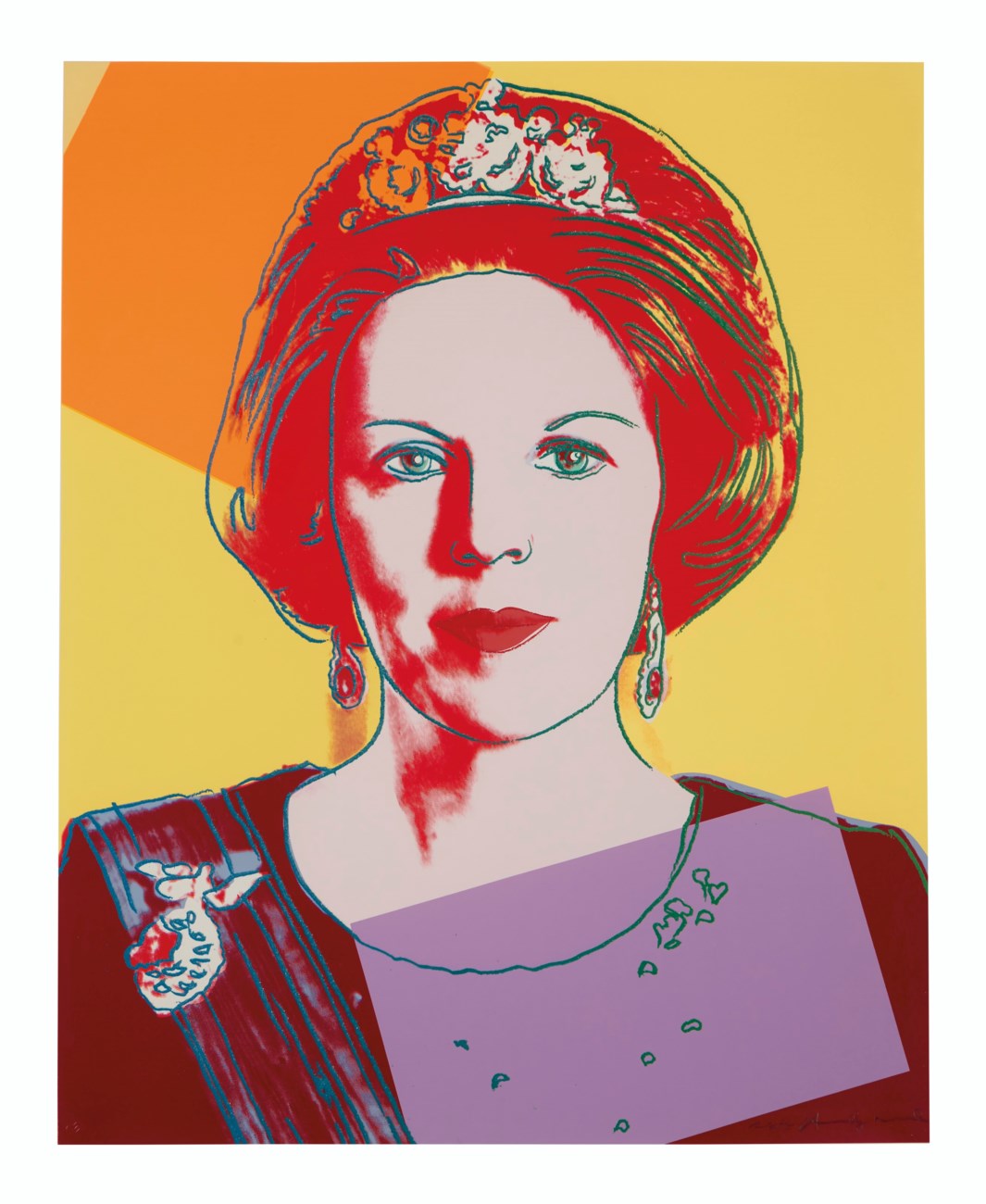 ANDY WARHOL (1928-1987), Queen Beatrix, from Reigning Queens (Royal ...