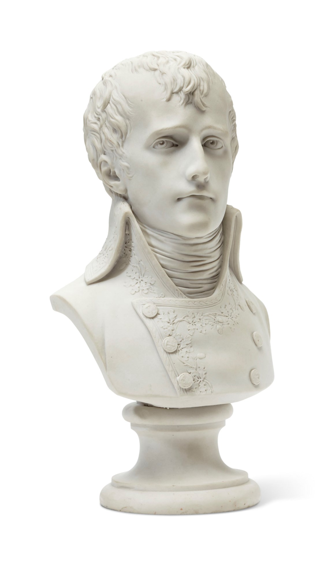 A SEVRES BISCUIT PORCELAIN BUST OF NAPOLEON BONAPARTE, CIRCA 1809 ...