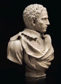 ATTRIBUTED TO ERCOLE FERRATA (1619-1686), A WHITE MARBLE BUST OF A ...